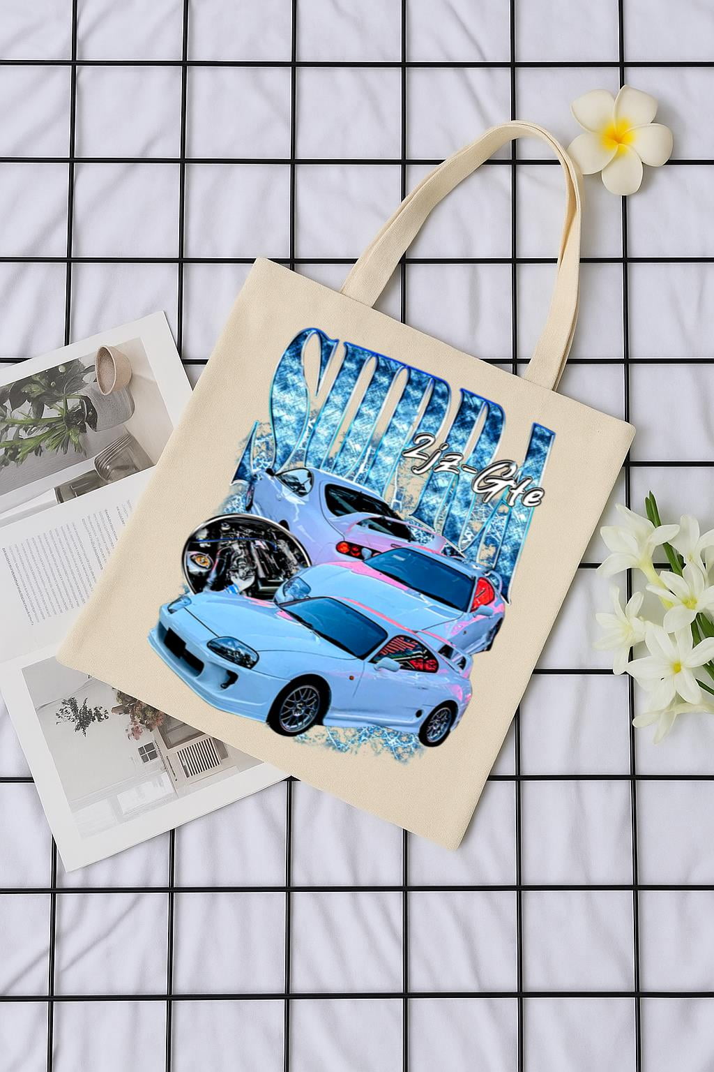 Limited Toyota Supra JDM Vintage Tote Bag, Nissan Skyline GT-R Graphic ...