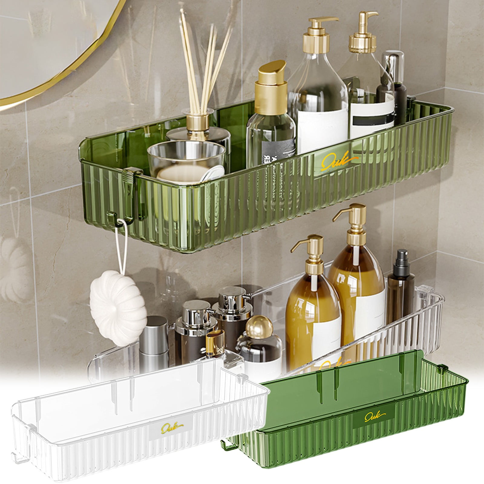 Limited Units Left, Bathroom Shelf Non Punch Wall Mounted, Washroom ...