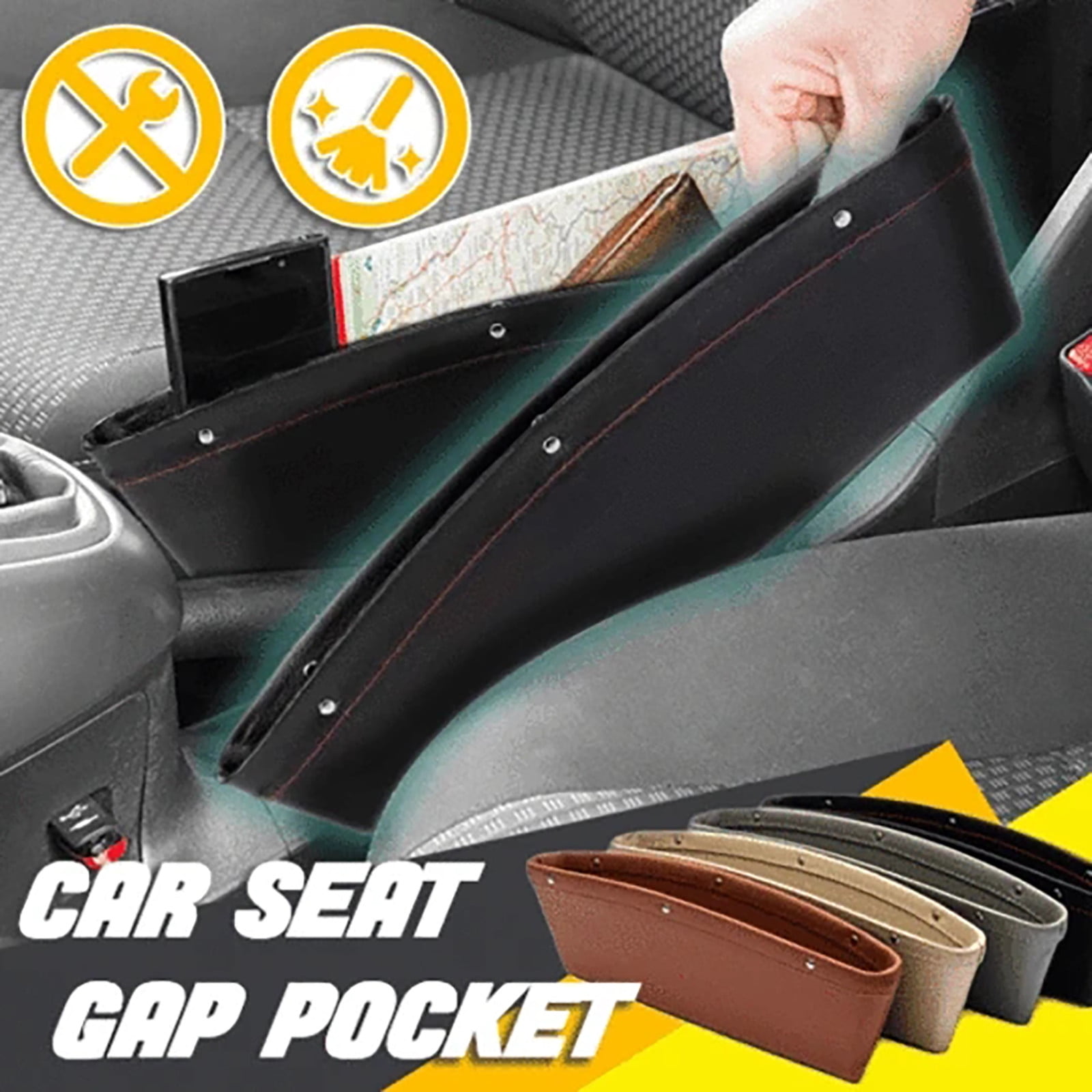 Limited Units Left, Leather Car Seat Catcher Bag, Spacelist Pocket ...