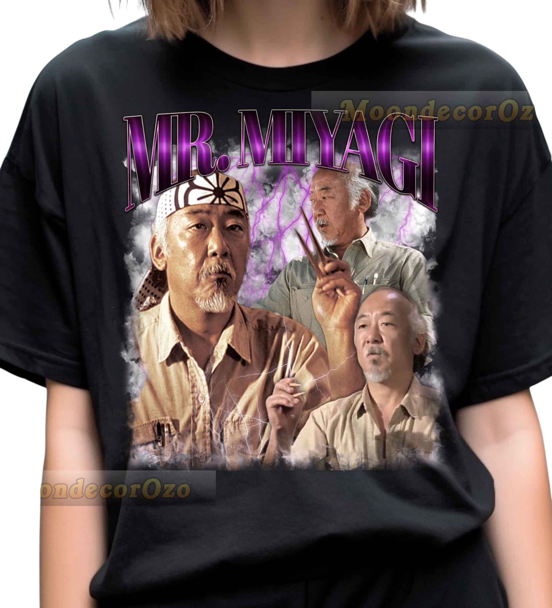 Limited Vintage Mr. Miyagi Tshirt, Mr. Miyagi Rock Style Bootleg Tee ...