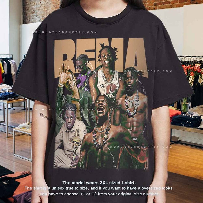 Limited Vintage Rema shirt Rema Vintage Shirt, Rema Rapper Tee, Rap Hip ...
