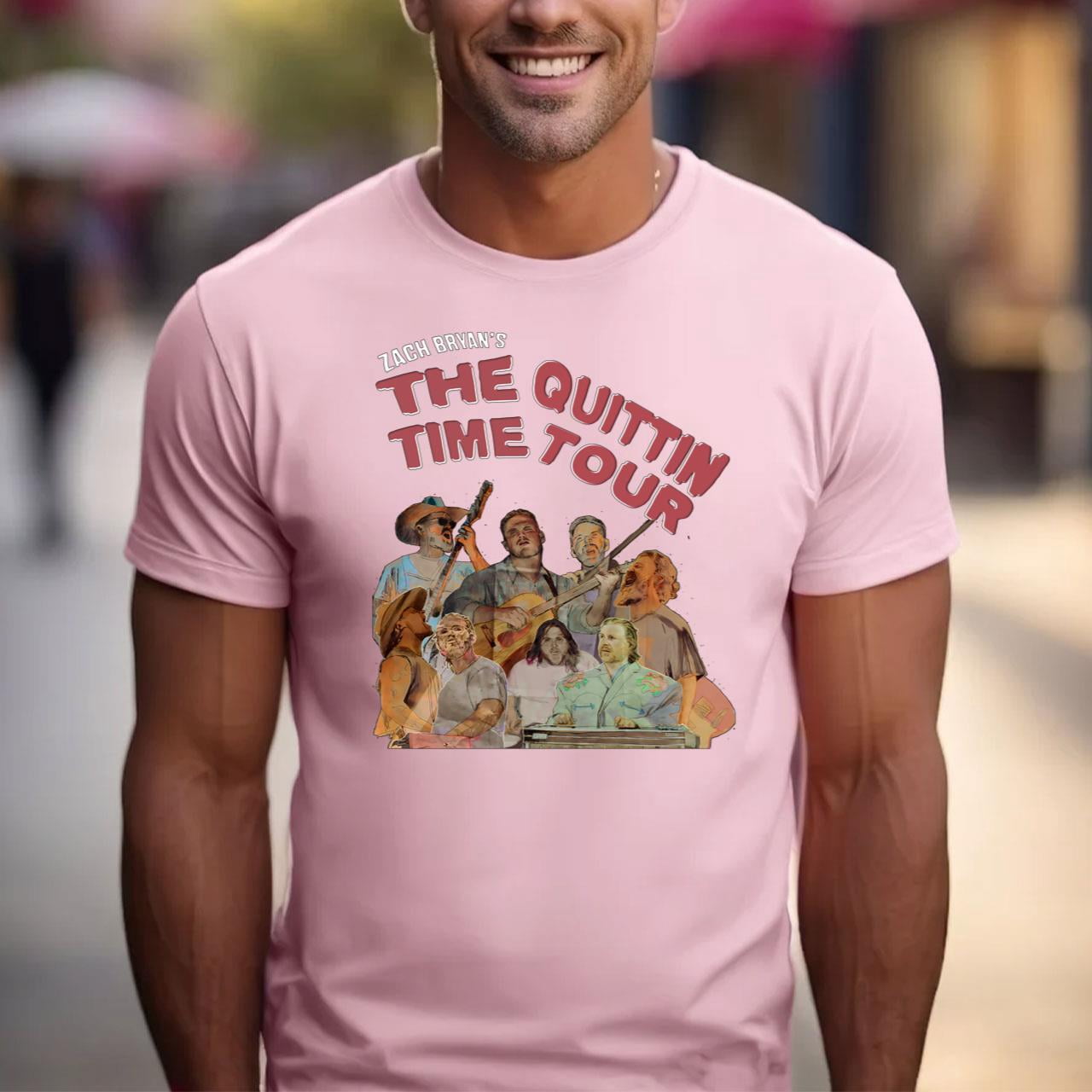 Limited Zb The Quittin Time Tour 2024 Front And Back Shirt - Walmart.com