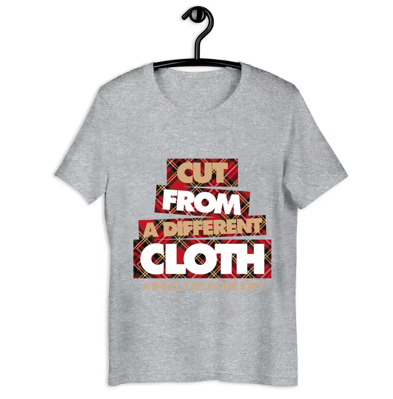 Limited edition CLOTH T Shirt to match Mid Tartan Tan Black Red Plaid ...