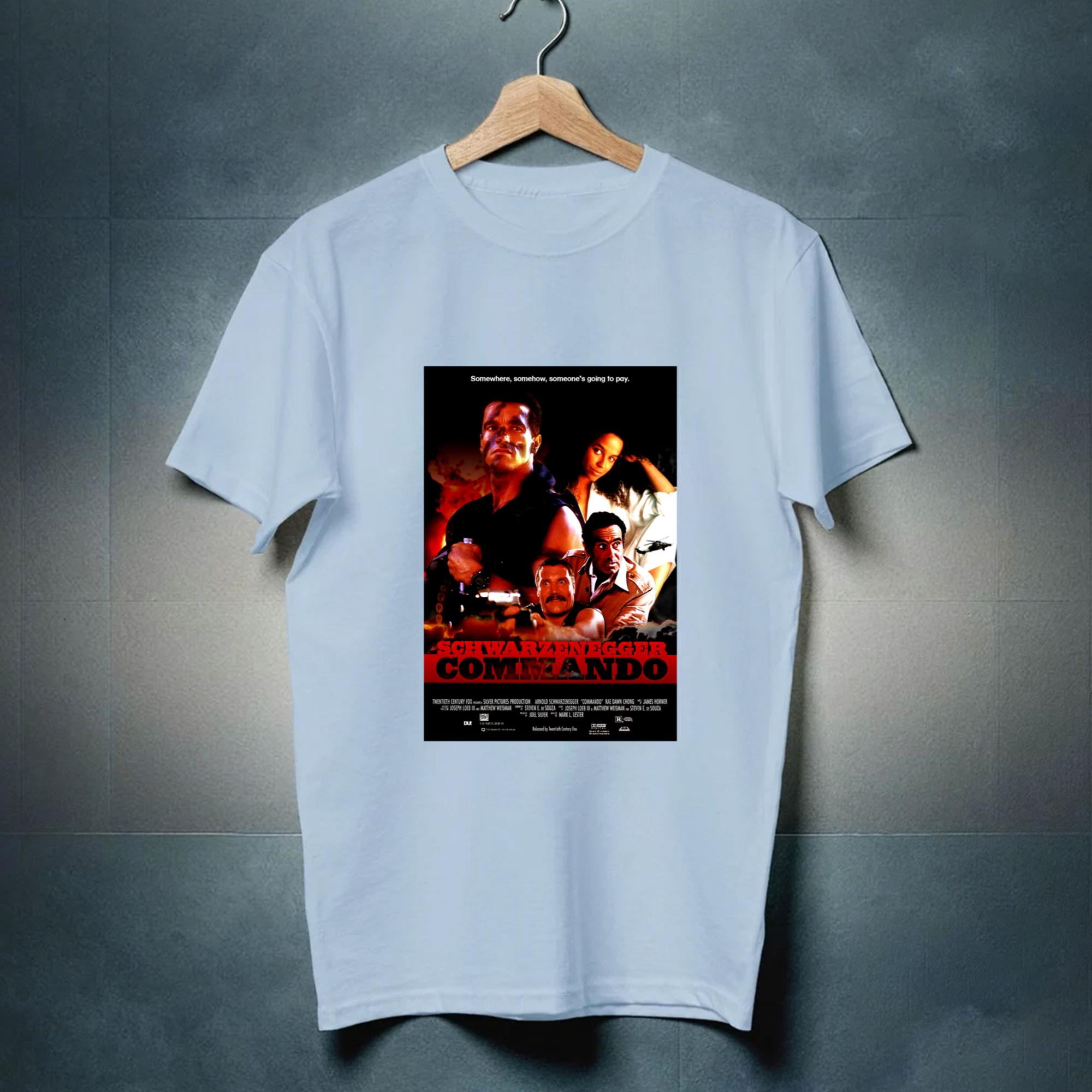 Limited edition Commando - Movie Poster Inspired Black T Shirt-TH40718 ...