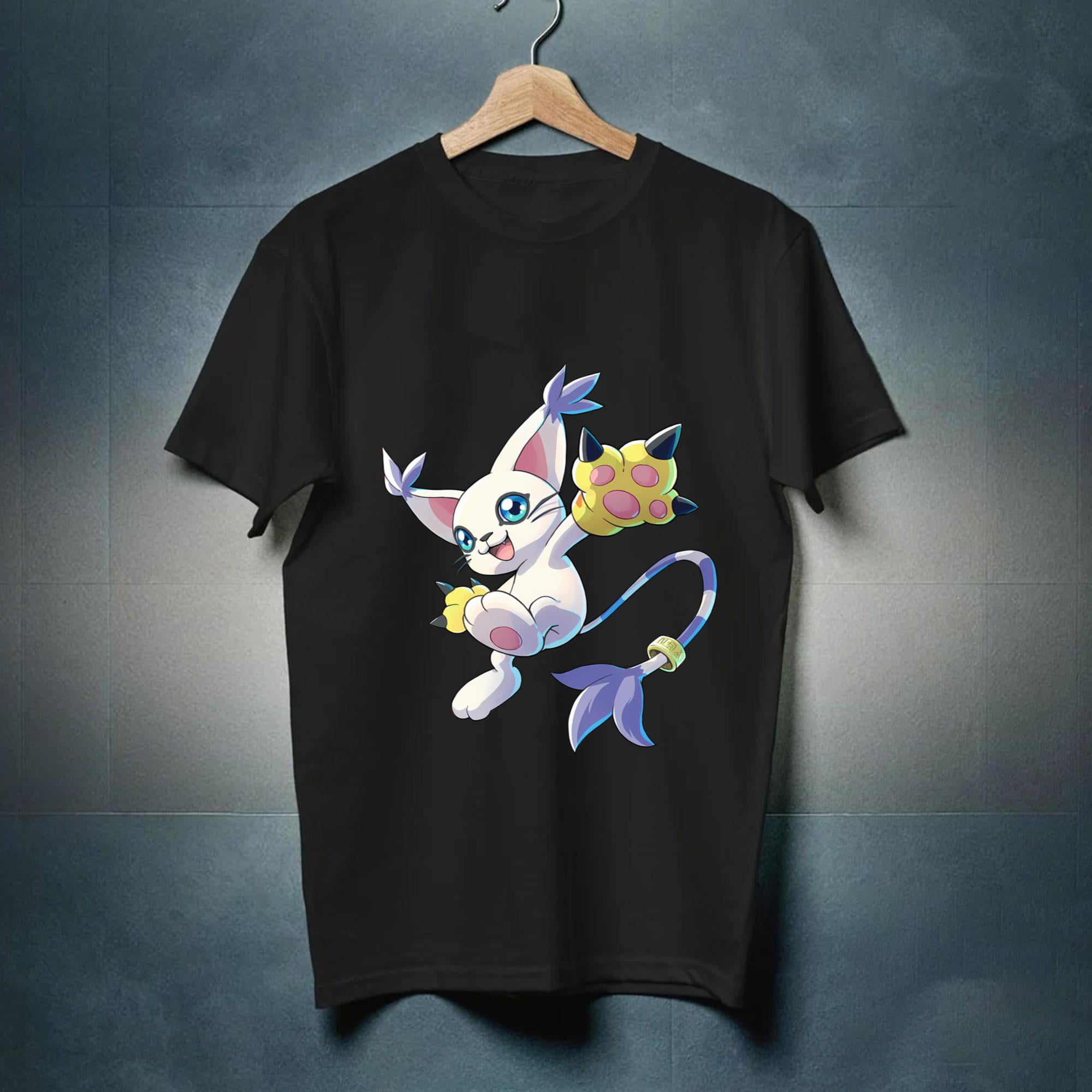 Limited edition Digimon Adventure Gatomon Mens T Shirts 100% Cotton ...