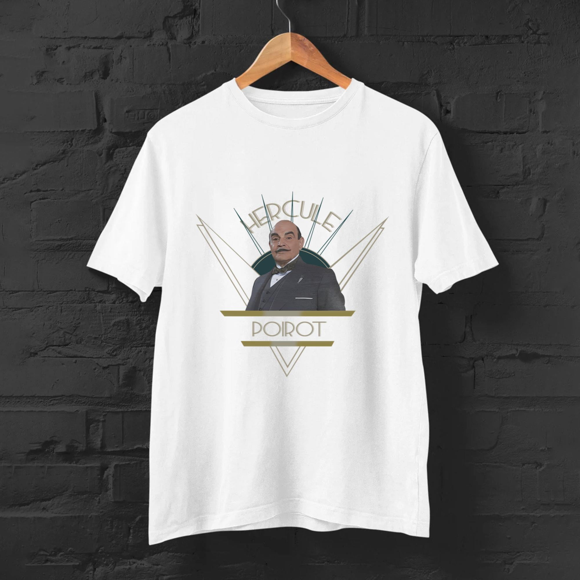Limited edition Hercule Poirot Art Deco Inspired T Shirt, The Belgian ...