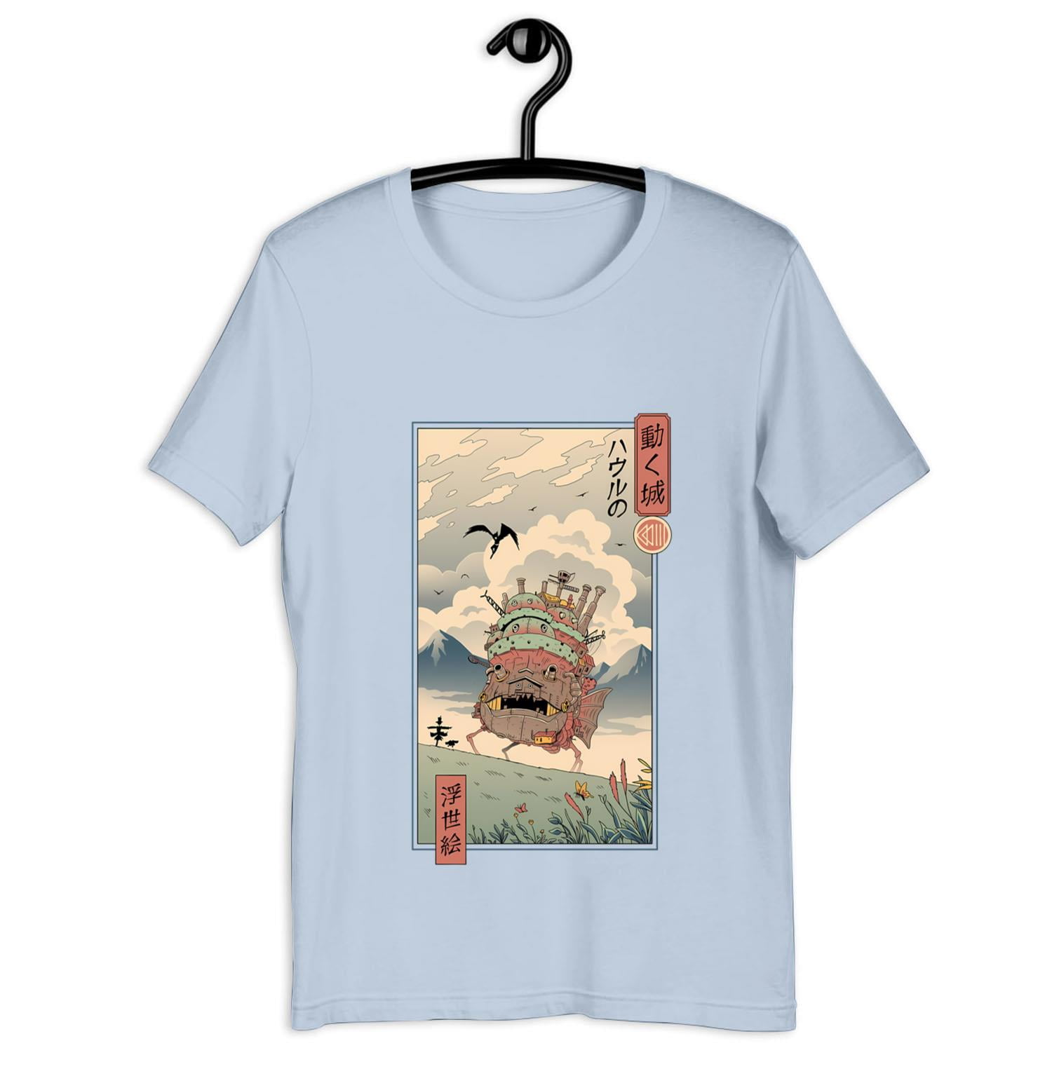Limited edition Howl's Moving Castle Ukiyo-e Shirt, Howl T Shirt ...