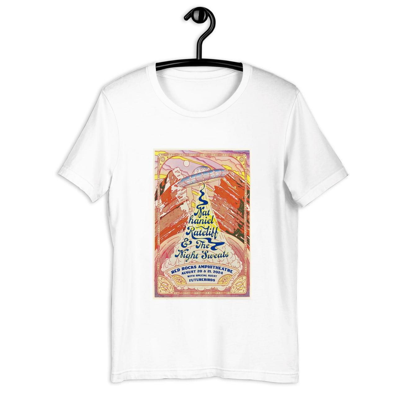 Limited edition Nathaniel Rateliff On August 20-21 2024 At Red Rocks In ...