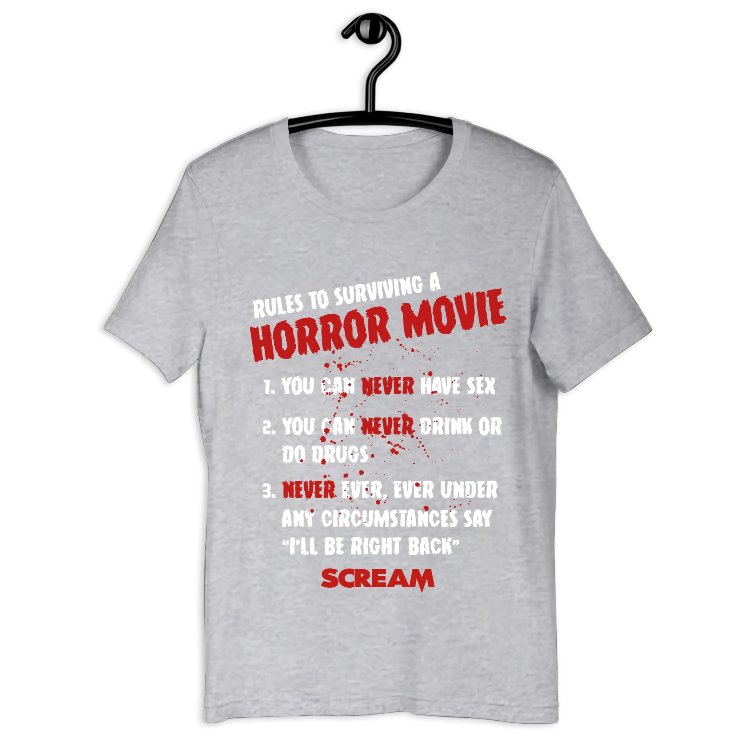 Limited edition Scream Rules T Shirt Licensed Horror Movie Retro ...