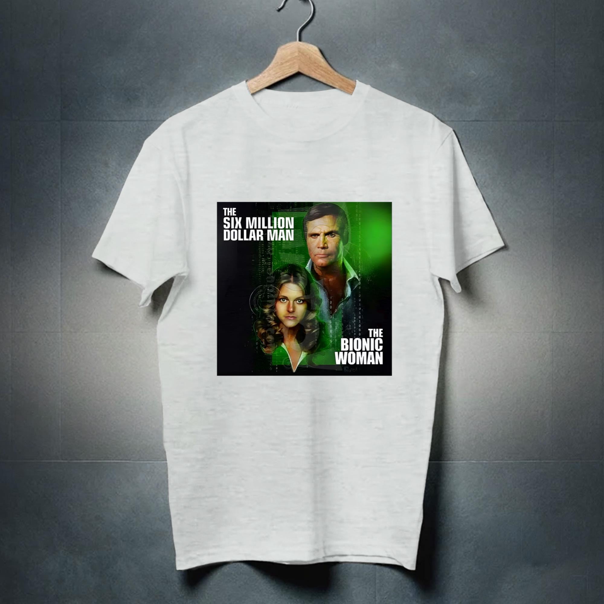 Limited edition Six Million Dollar Man Bionic Woman Heavy Cotton Shirt ...