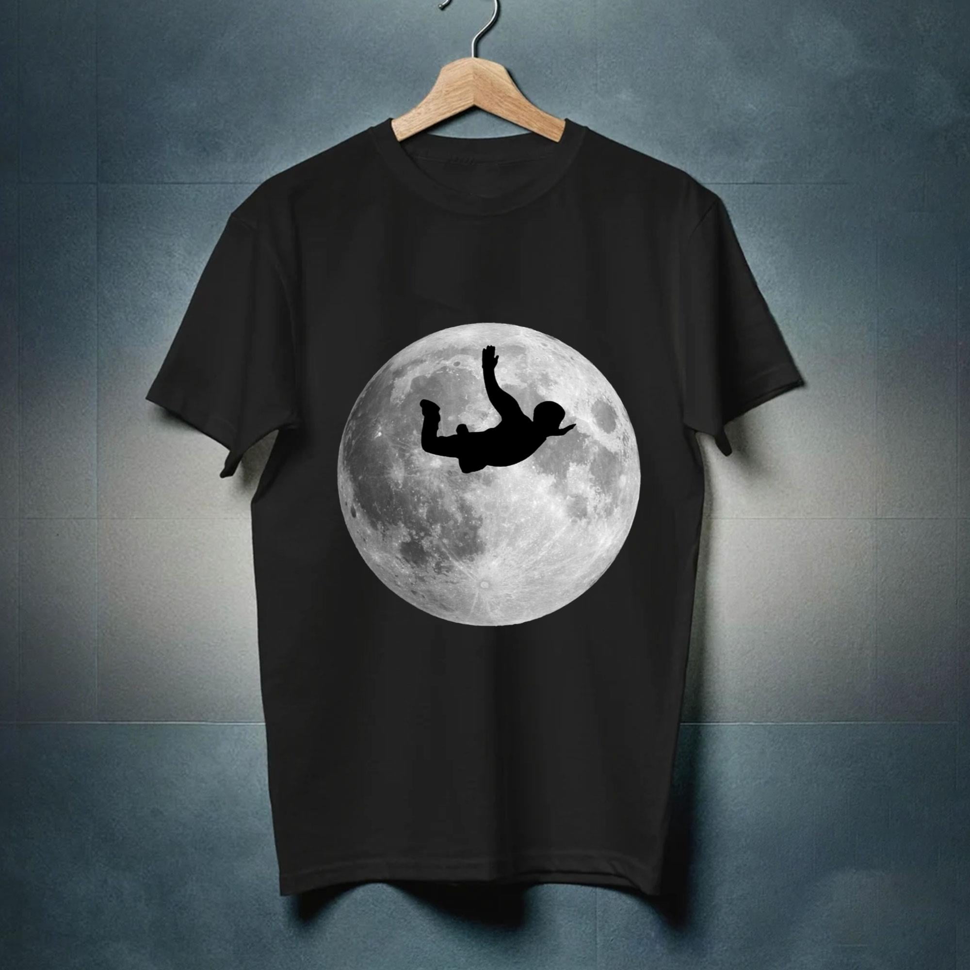 Limited edition Sky Diving Moon Mens T-Shirt - Dive - Diver - Skydive ...