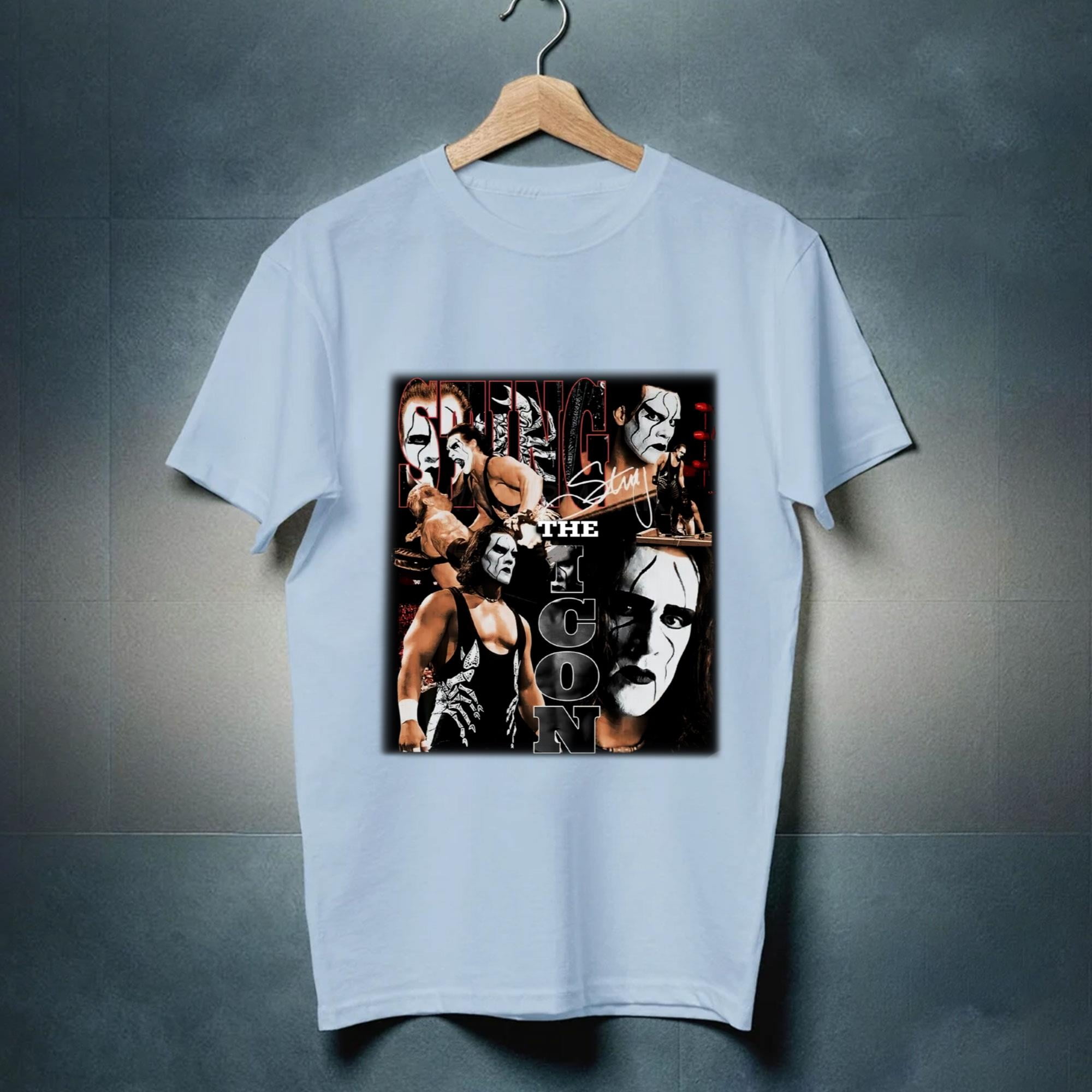 Limited edition Sting t-shirf The Icon ECW WCW WWF WRESTLING-TH43742 ...