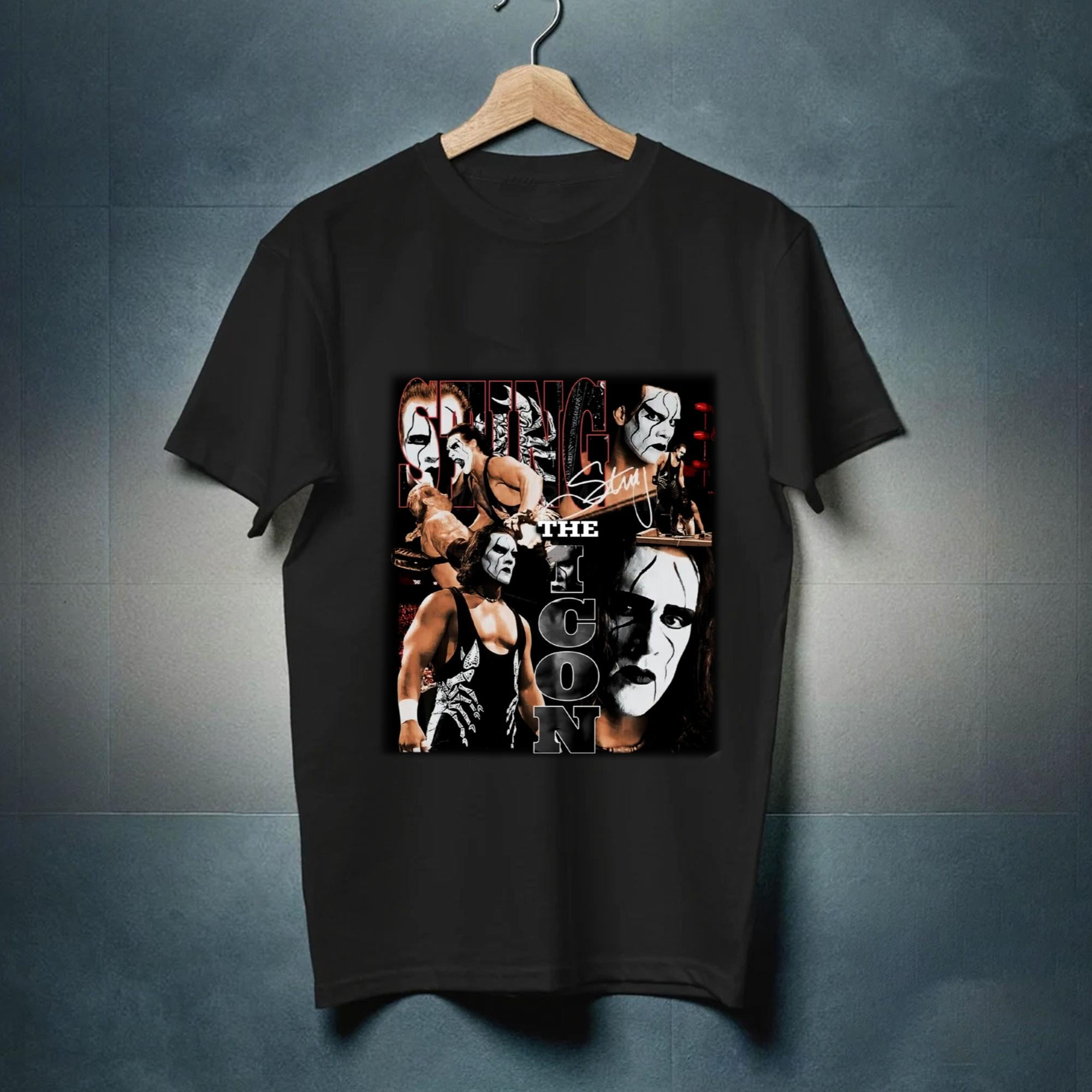 Limited edition Sting t-shirf The Icon ECW WCW WWF WRESTLING-TH43742 ...