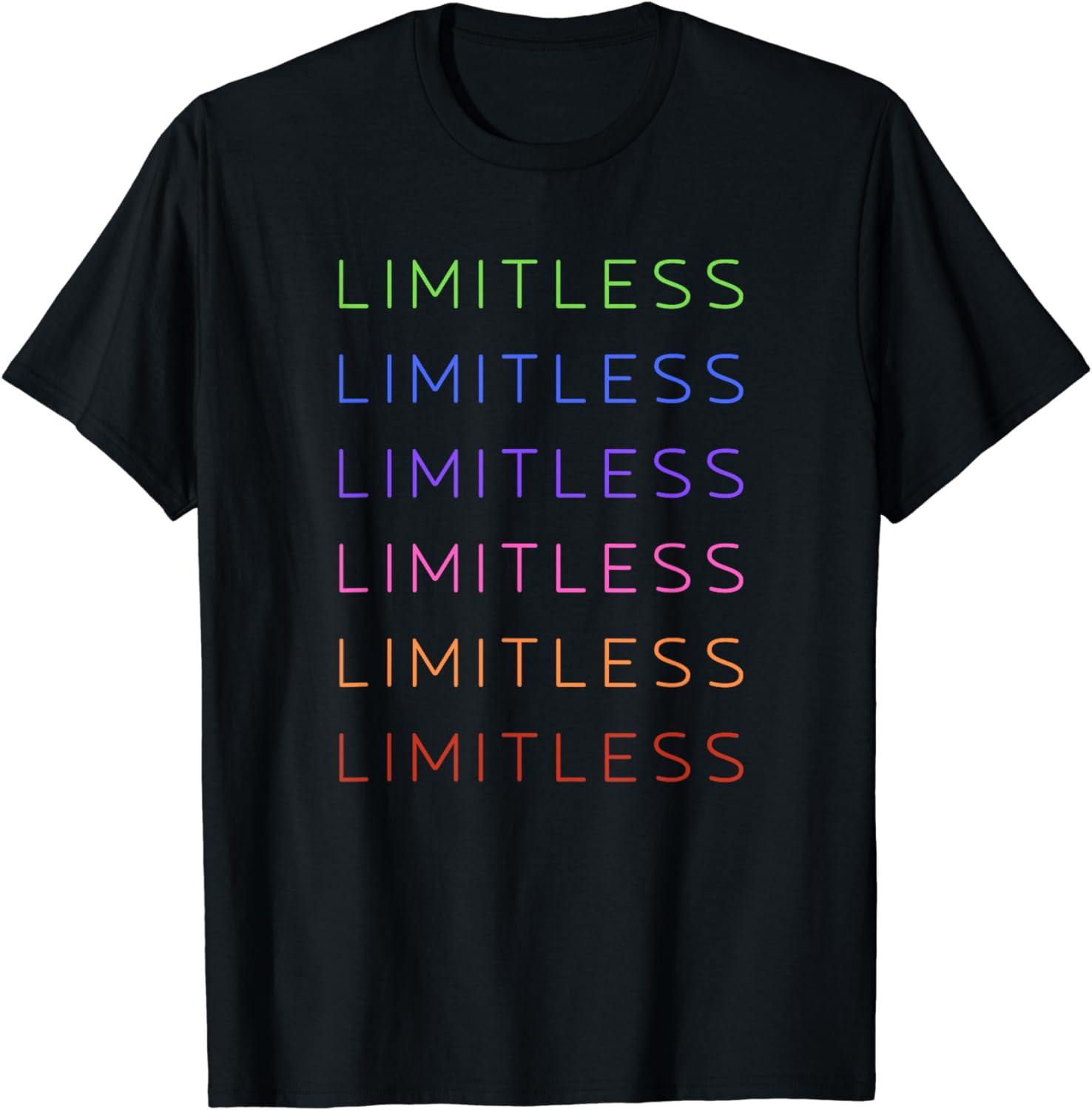 Limitless - Inspirational & Motivational T-Shirt - Walmart.com
