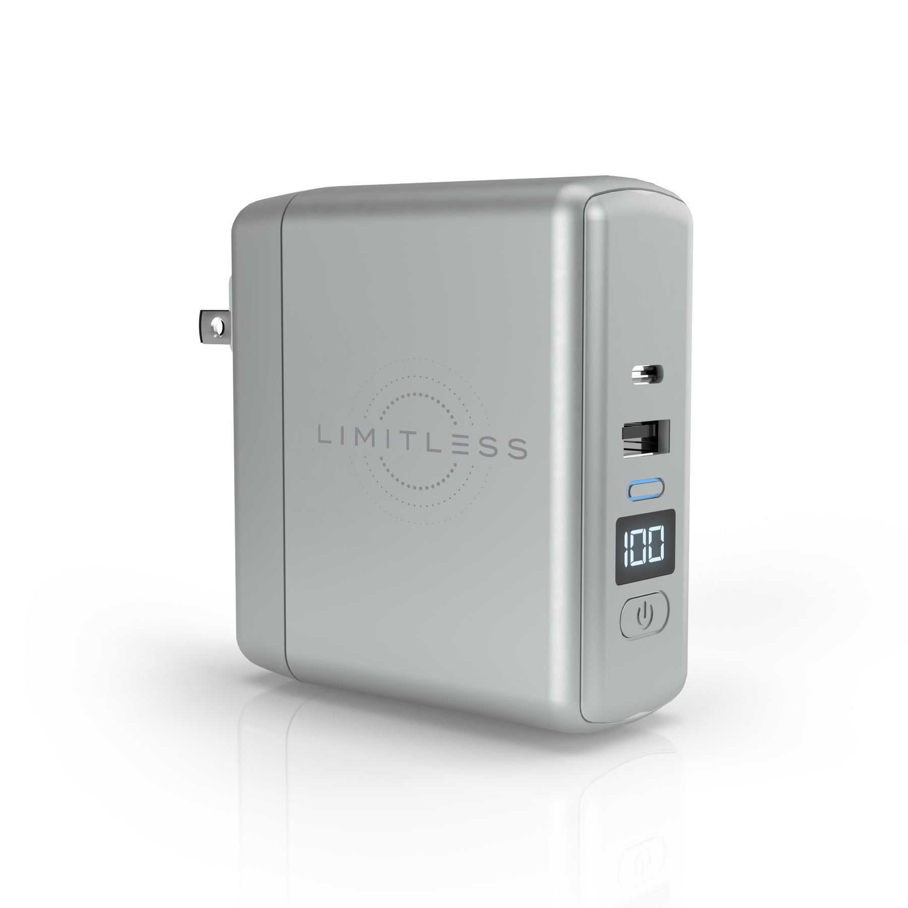Limitless PowerPro Go 3-in-1 Wall Charger And Portable Power Bank ...