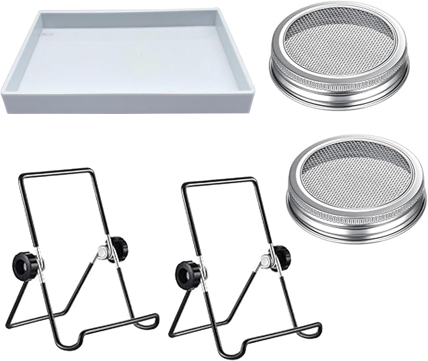 Liml 2 Pack Stainless Steel Sprouting Stands，2 Pack Premium Stainless ...