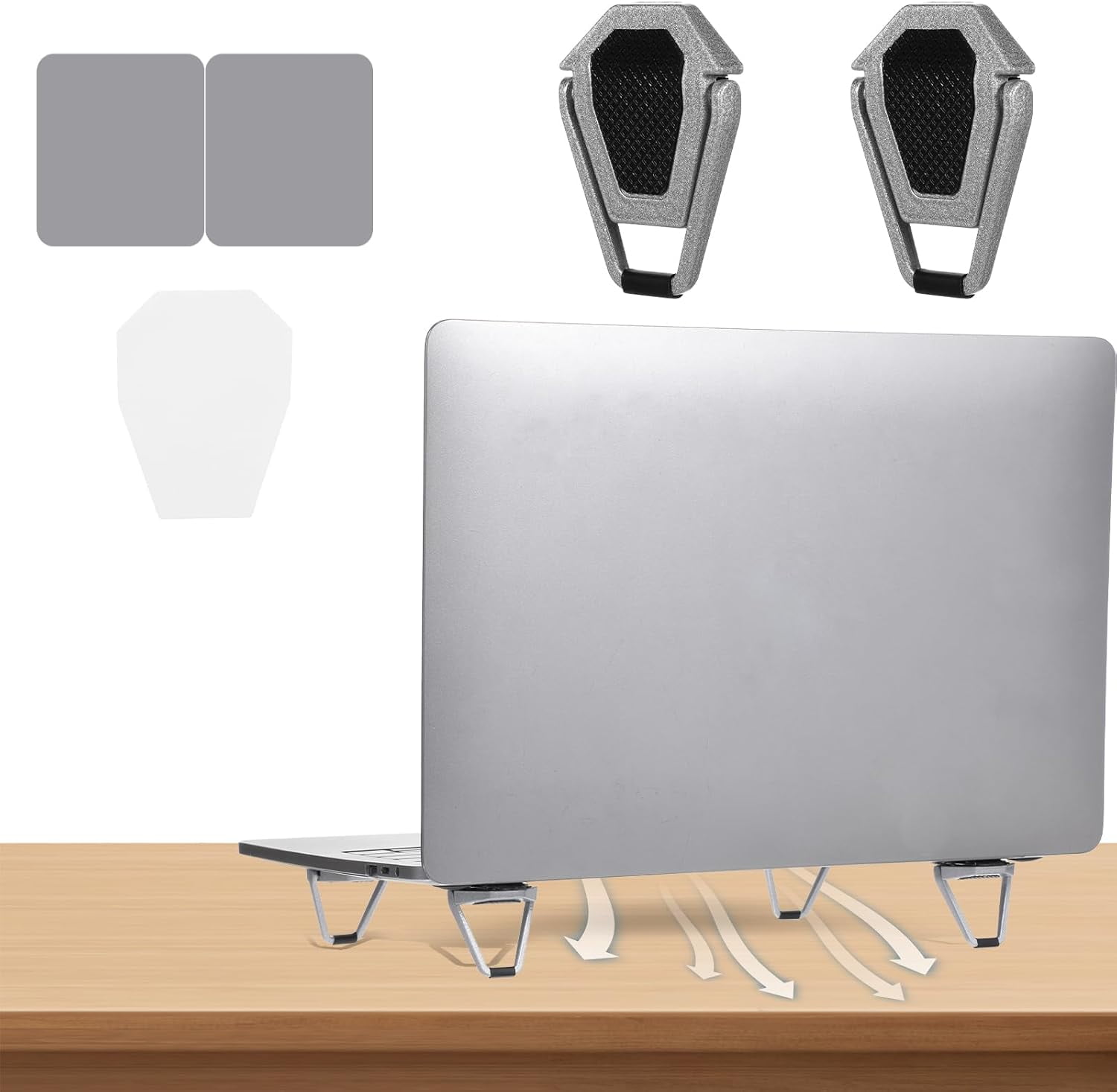 Liml 4Pcs Laptop Stand Portable, Laptop Mini Stand, Zinc Alloy ...