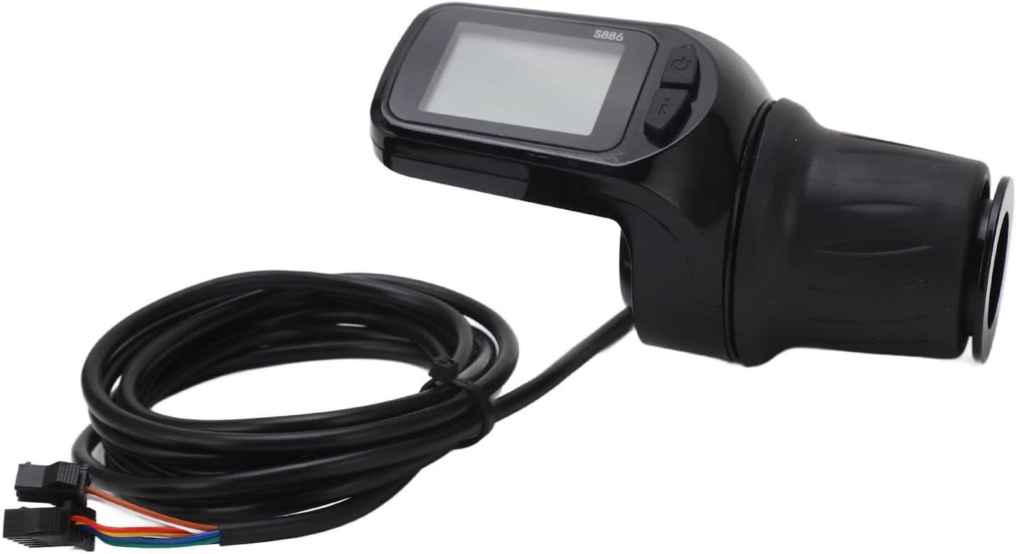 Liml Electric Bike Half Throttle Grip Thumb Throttle Bike Throttle Replacement with LCD Display ...