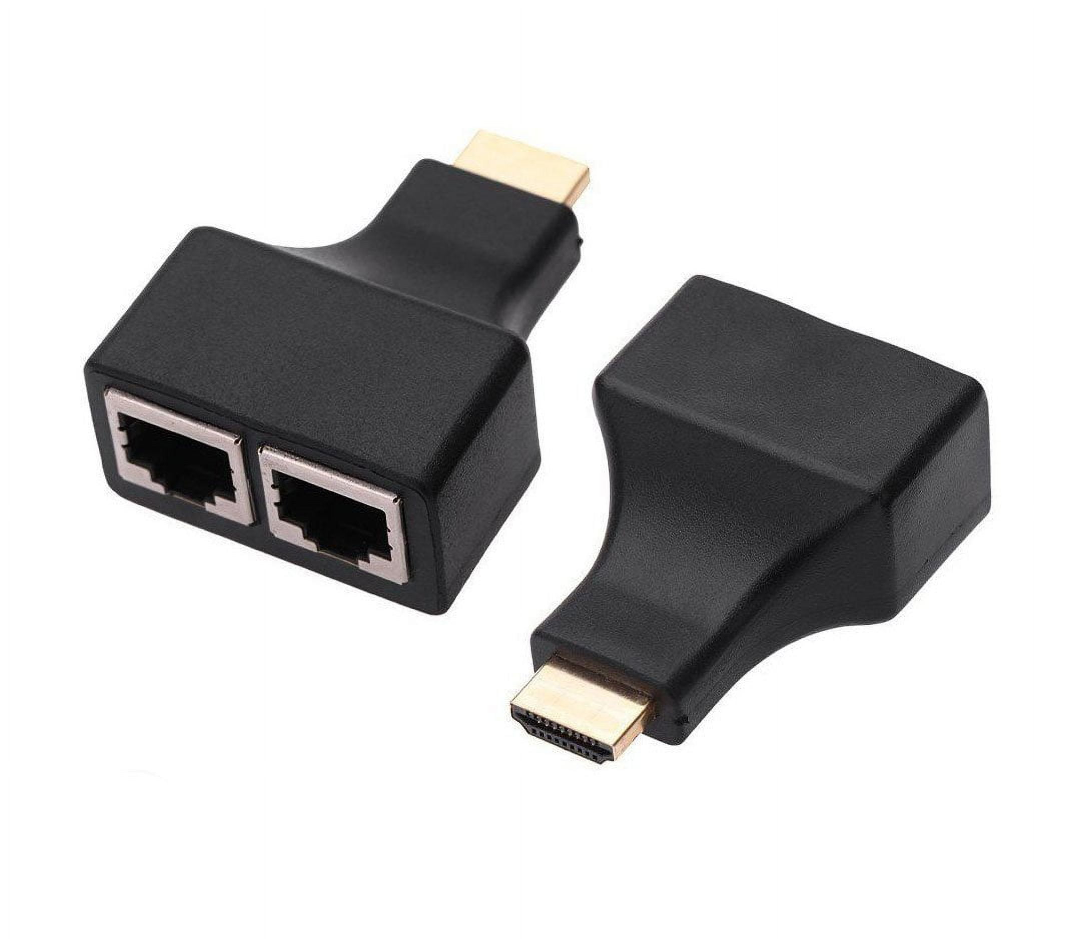 Liml HDMI to RJ45 Network Adapter, Qaoquda 1080P HDMI Male to Dual RJ45 ...