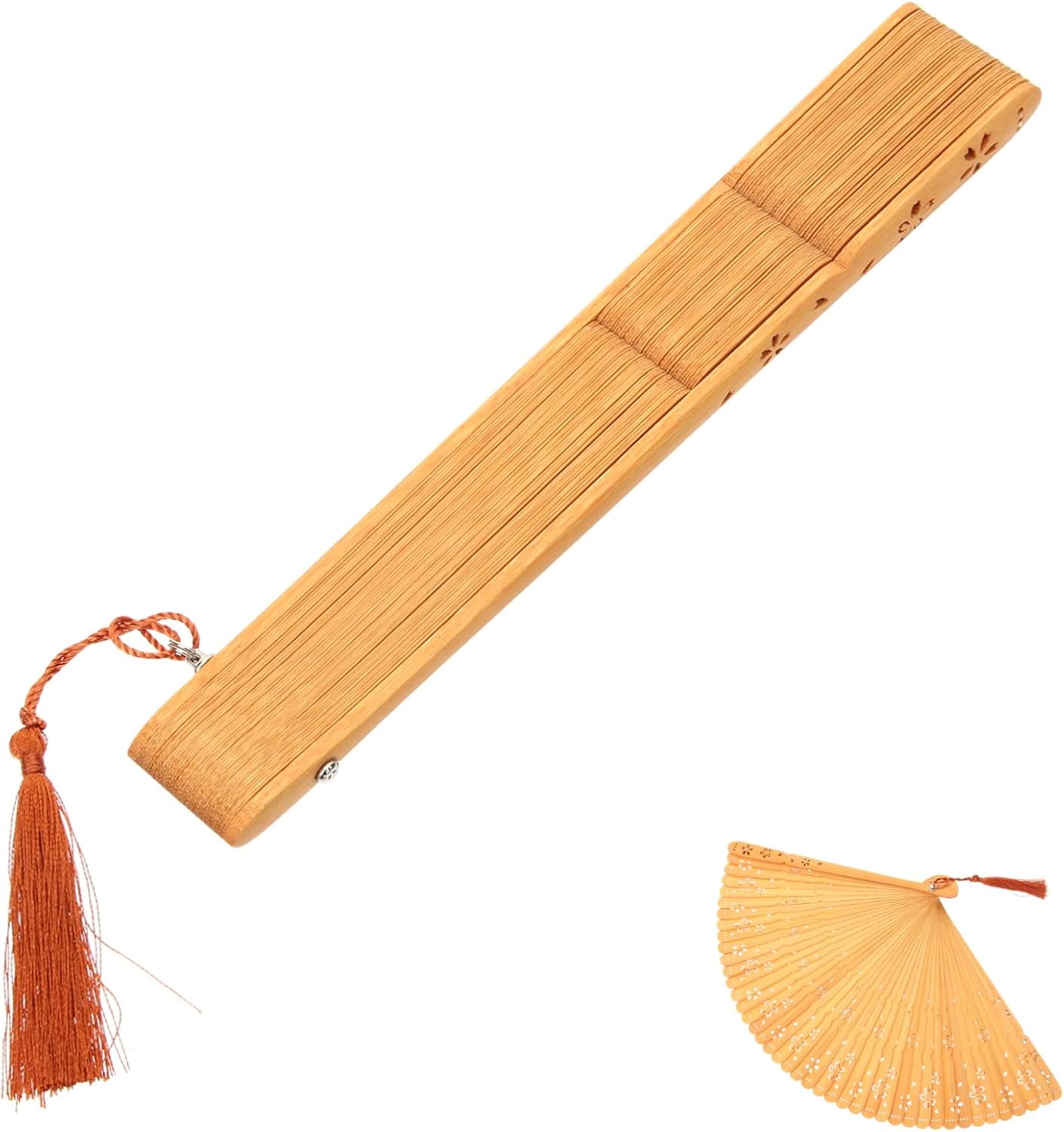 Liml Portable Fan Bamboo Hand Fans for Women Dance Decor Chinese Style ...