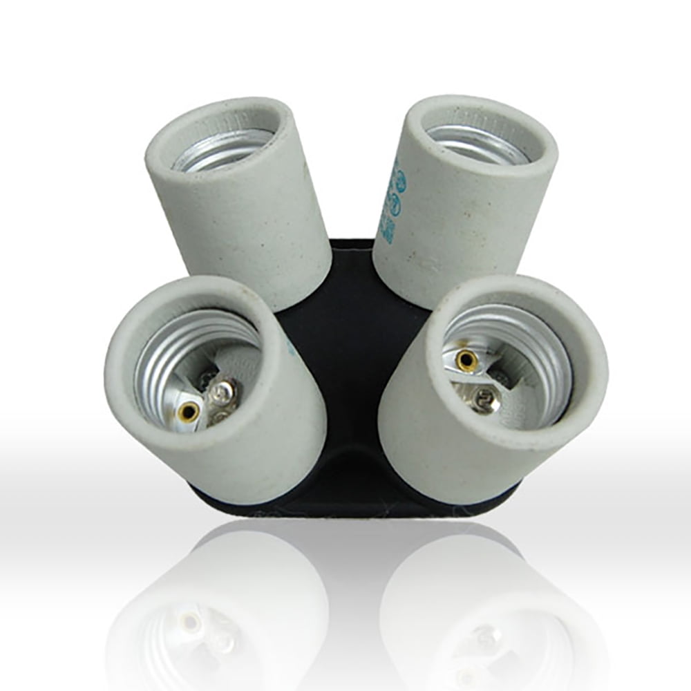 LimoStudio 4 Socket Adapter 4 in 1 Adapter Holder E27 Bulb Lamp Light ...