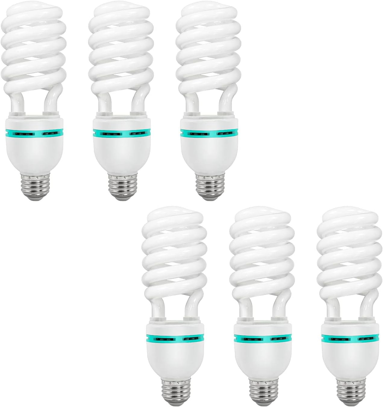 LimoStudio [6 Pack] CFL 45W Light Bulb Neutral Day Light, 5500K, 2300 ...