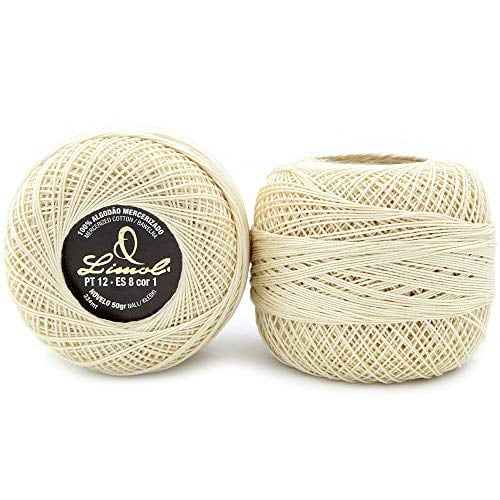 Limol Size 12 Neutral Colors 50 Grs 100% Mercerized Crochet Thread Set ...