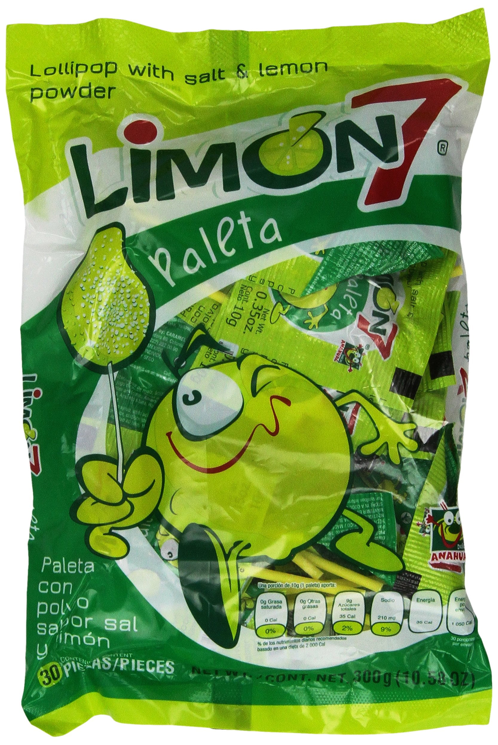 Limon 7 Paleta (Lollipop BCF26 Covered with Lemon and Salt Powder ...