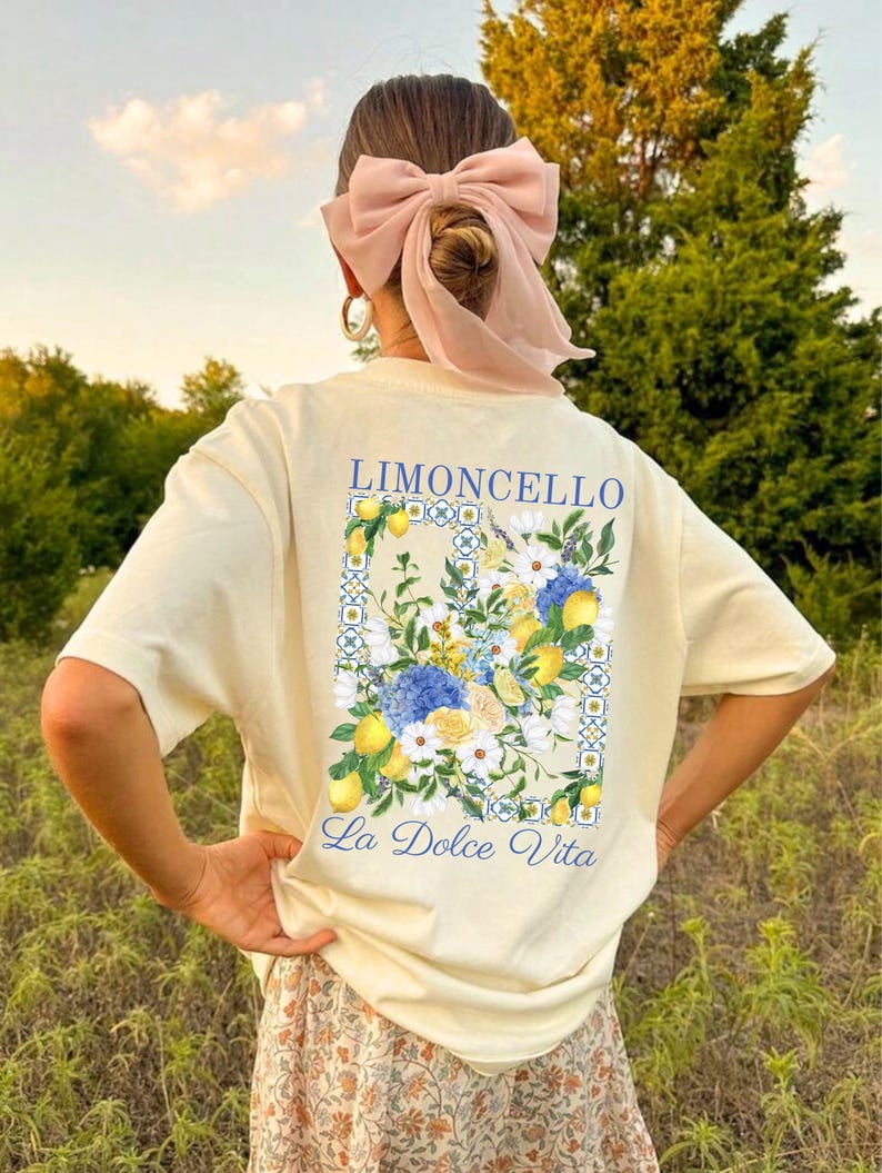 Limoncello Shirt, Citrus Shirt, Mediterranean Shirts, Mediterranean ...