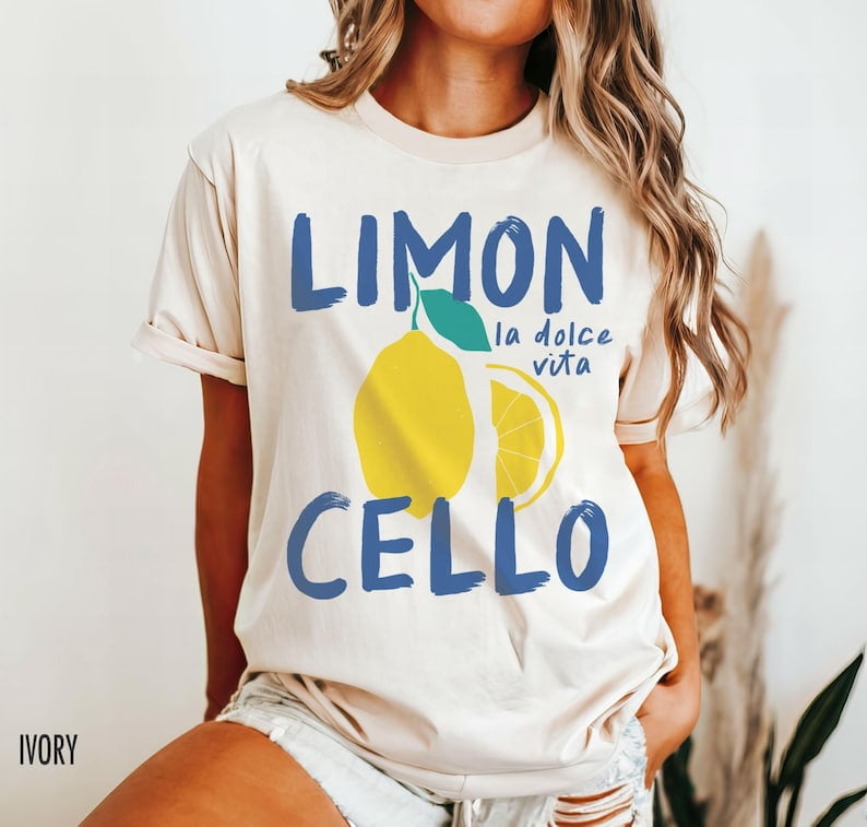 Limoncello Shirt, Lemon Shirt, Amalfi Coast, Italy TShirt, Vacation T ...