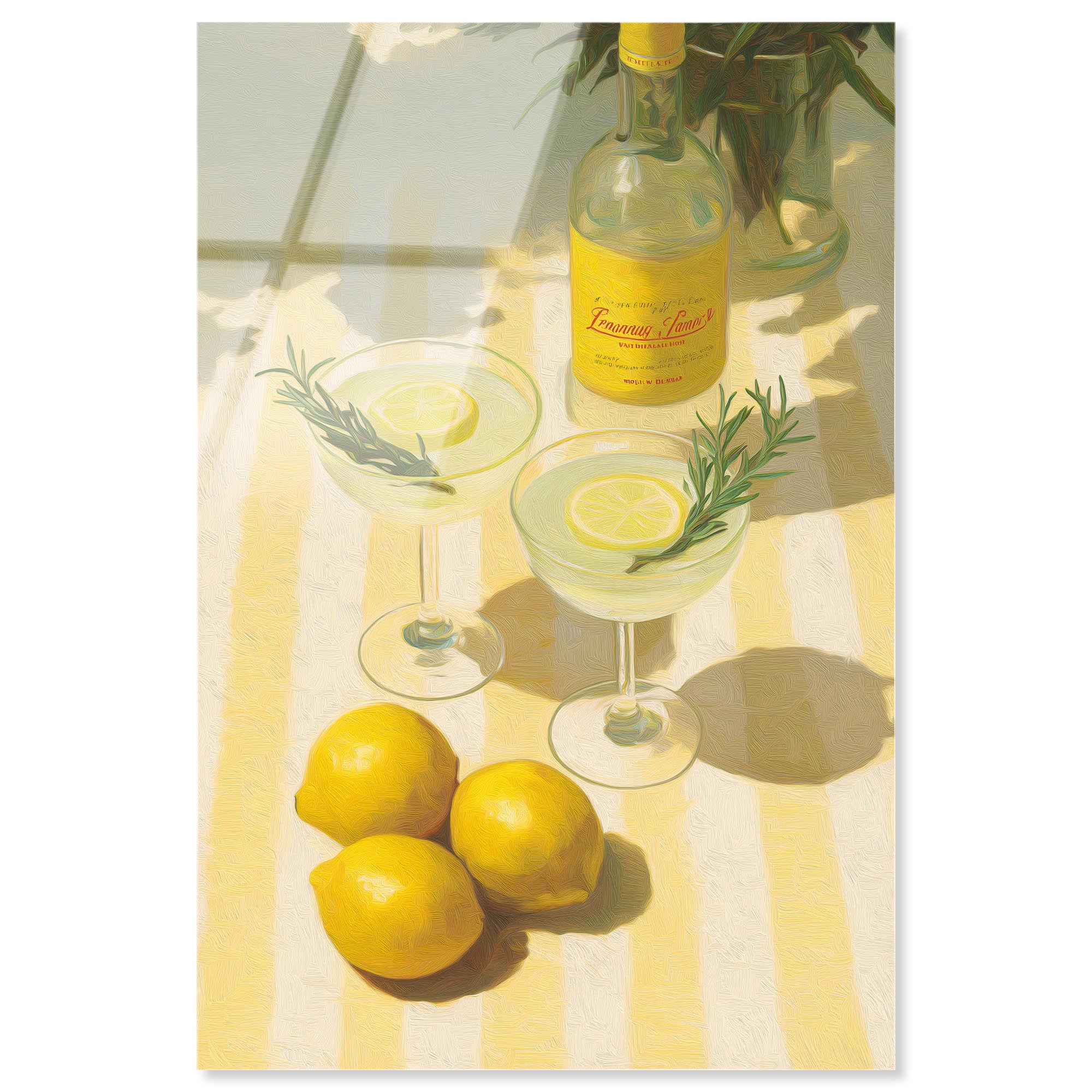 Limoncello Sunbeams Acrylic Print Summer Art Prints by Art Remedy ...