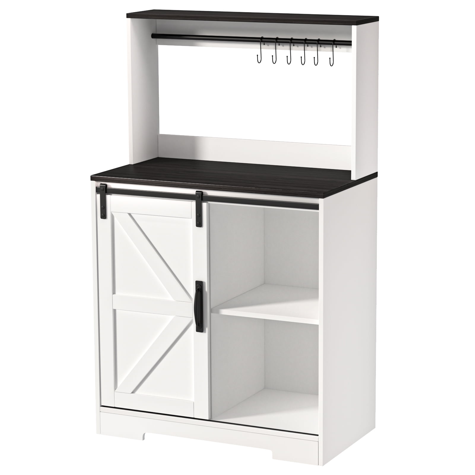 Limorve Buffet Cabinet,50" Height Sideboard Cabinet with Hooks,Storage ...