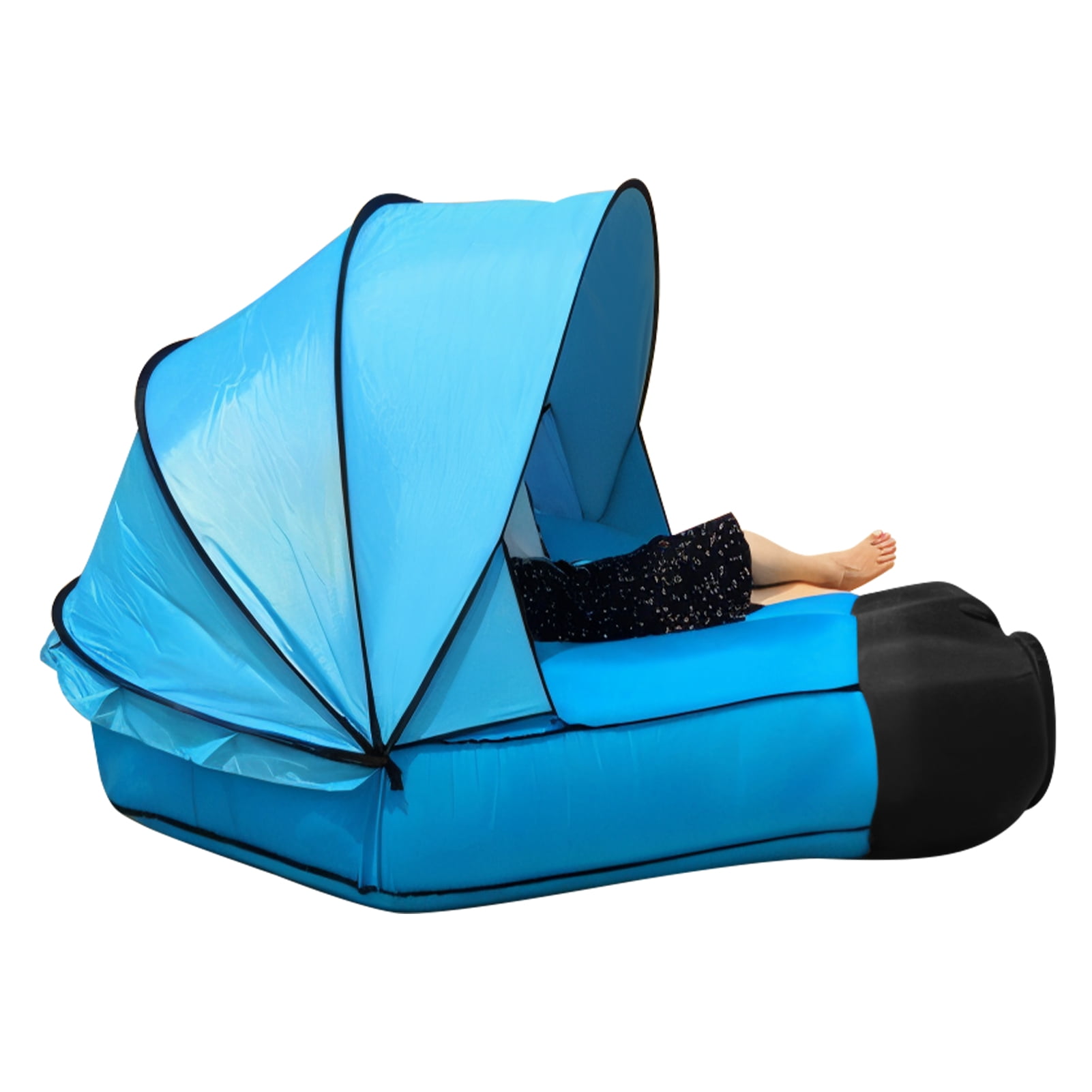 Limorve Inflatable Sofa,Inflatable Sofa with Canopy, Lazy Bed with ...