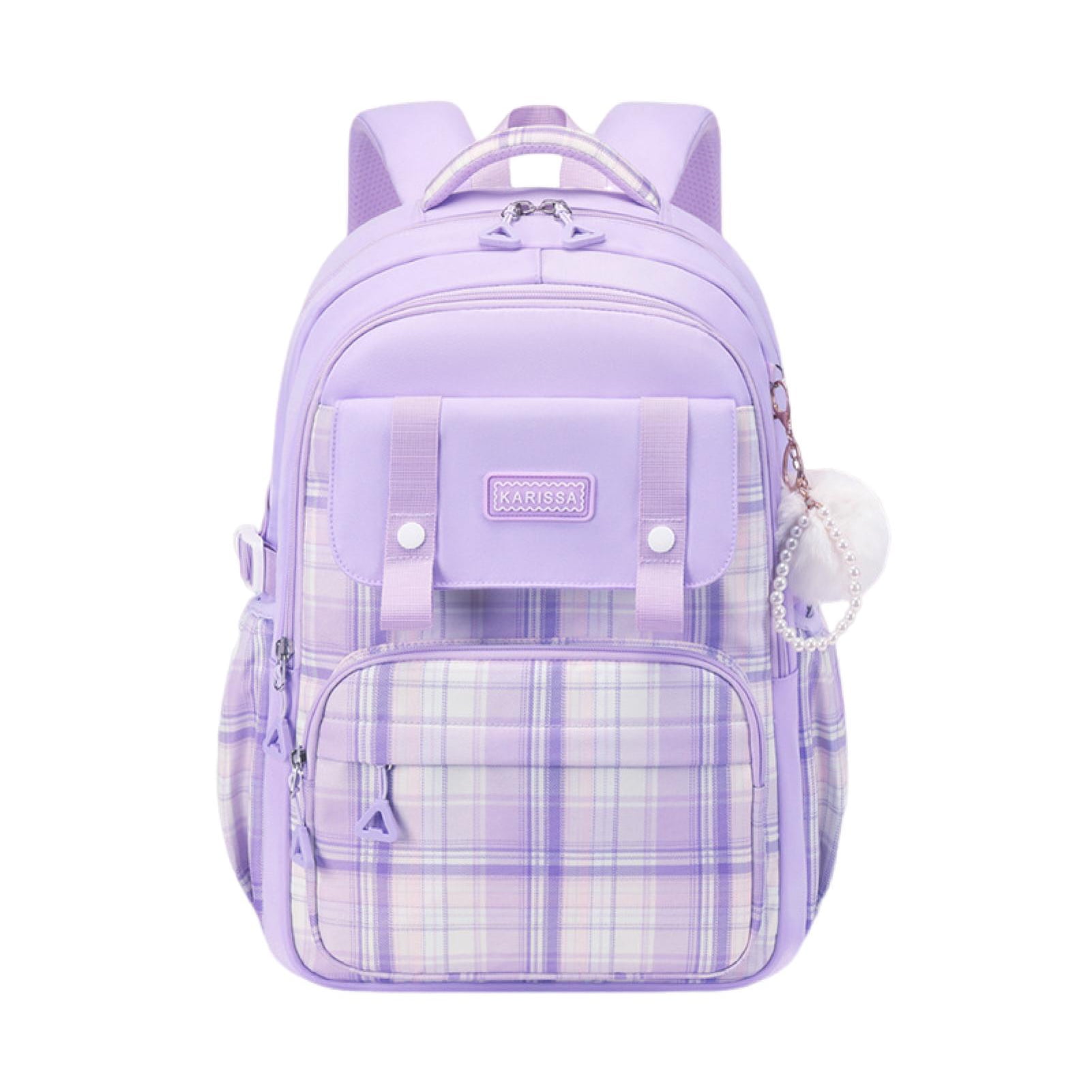 Limorve School Bag,Student Backpack with Plush Doll Pendant Multi ...
