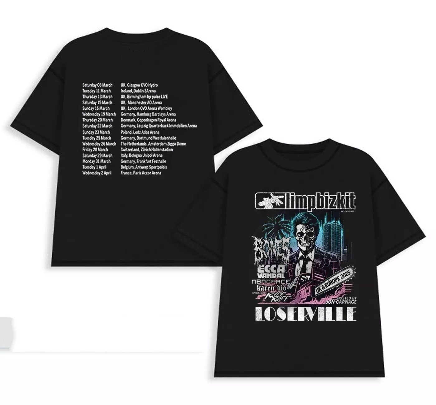 Limp Bizkit Band LOSERVILLE Tour 2025 Unisex All Size Tshirt - Walmart.com