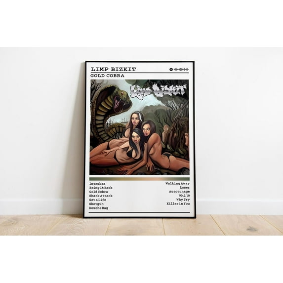 Limp Bizkit - Gold Cobra Album : Rock Music Wall Art #731, Unframed Canvas Size 12x18 - Walmart.com