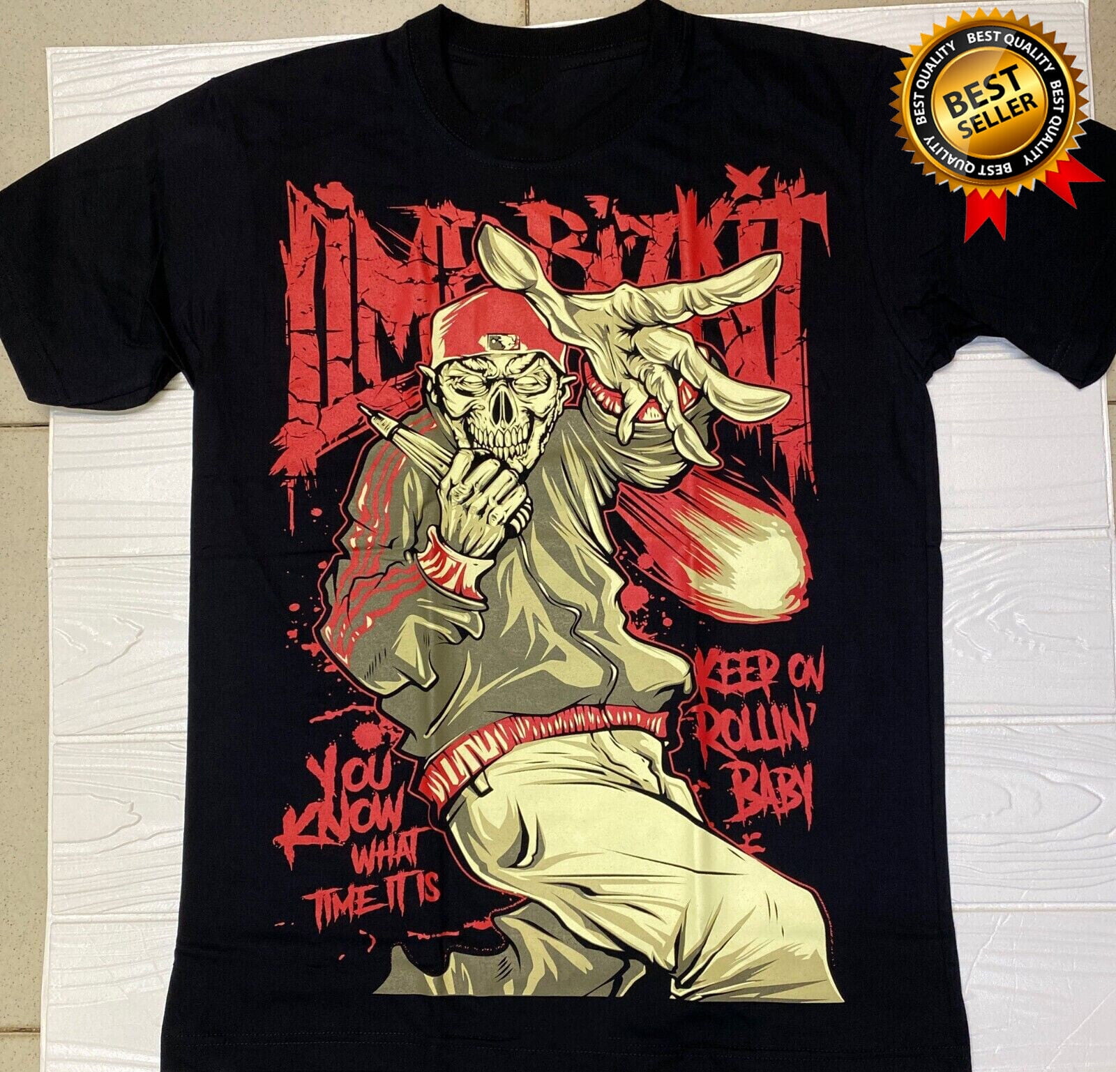 Limp Bizkit Hip Hop T-shirt Black Short Sleeve All Sizes Shirt Fan ...