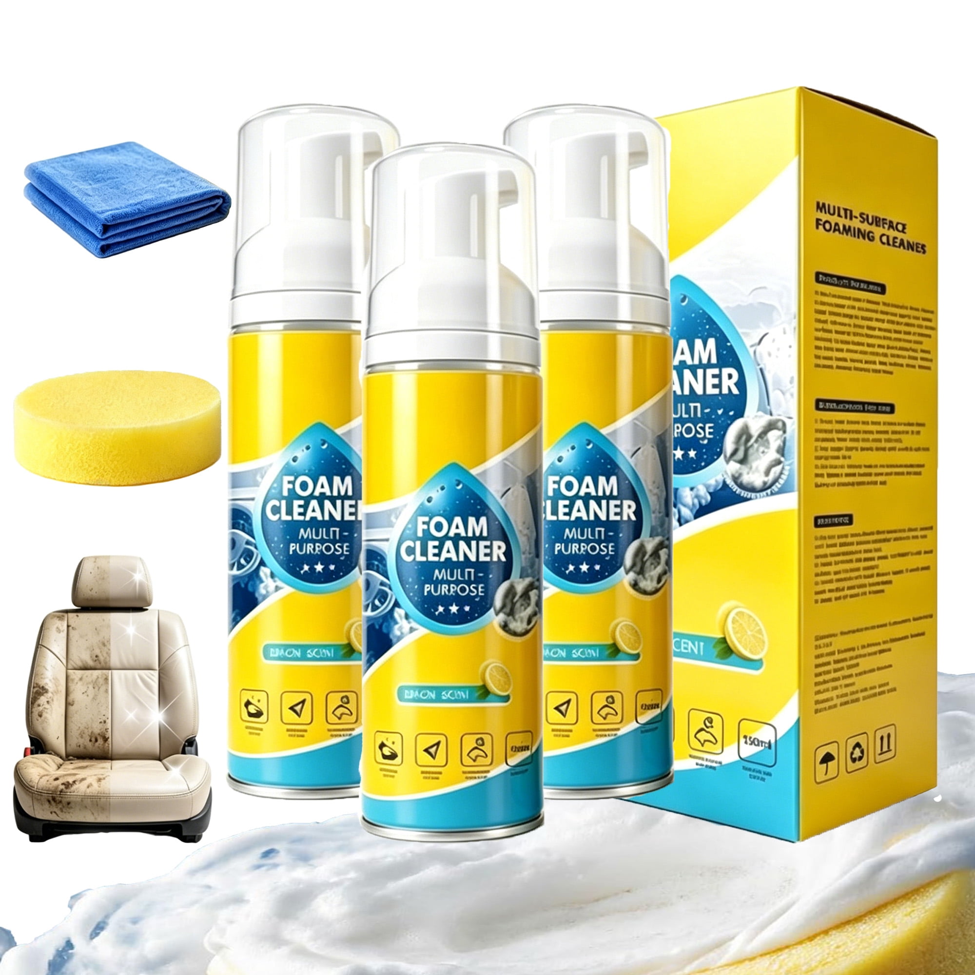 Limpiador Espuma 4-in-1 Multi Enzyme Foam Cleaner - All Purpose Foaming ...
