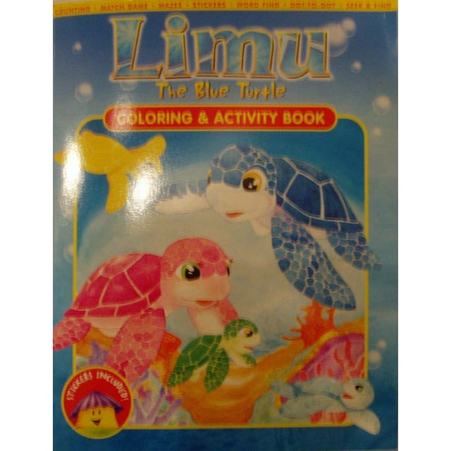 Limu the Blue Turtle Coloring & Activity Book - Walmart.com