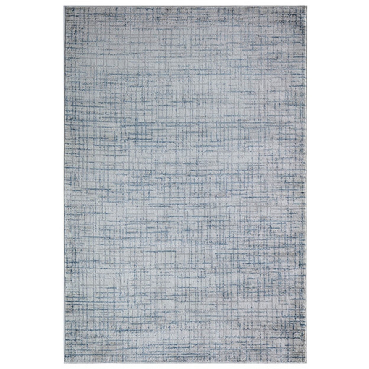 Lin 8 x 10 Area Rug Woven Stripes and Broken Lines Machine Woven Fabric ...