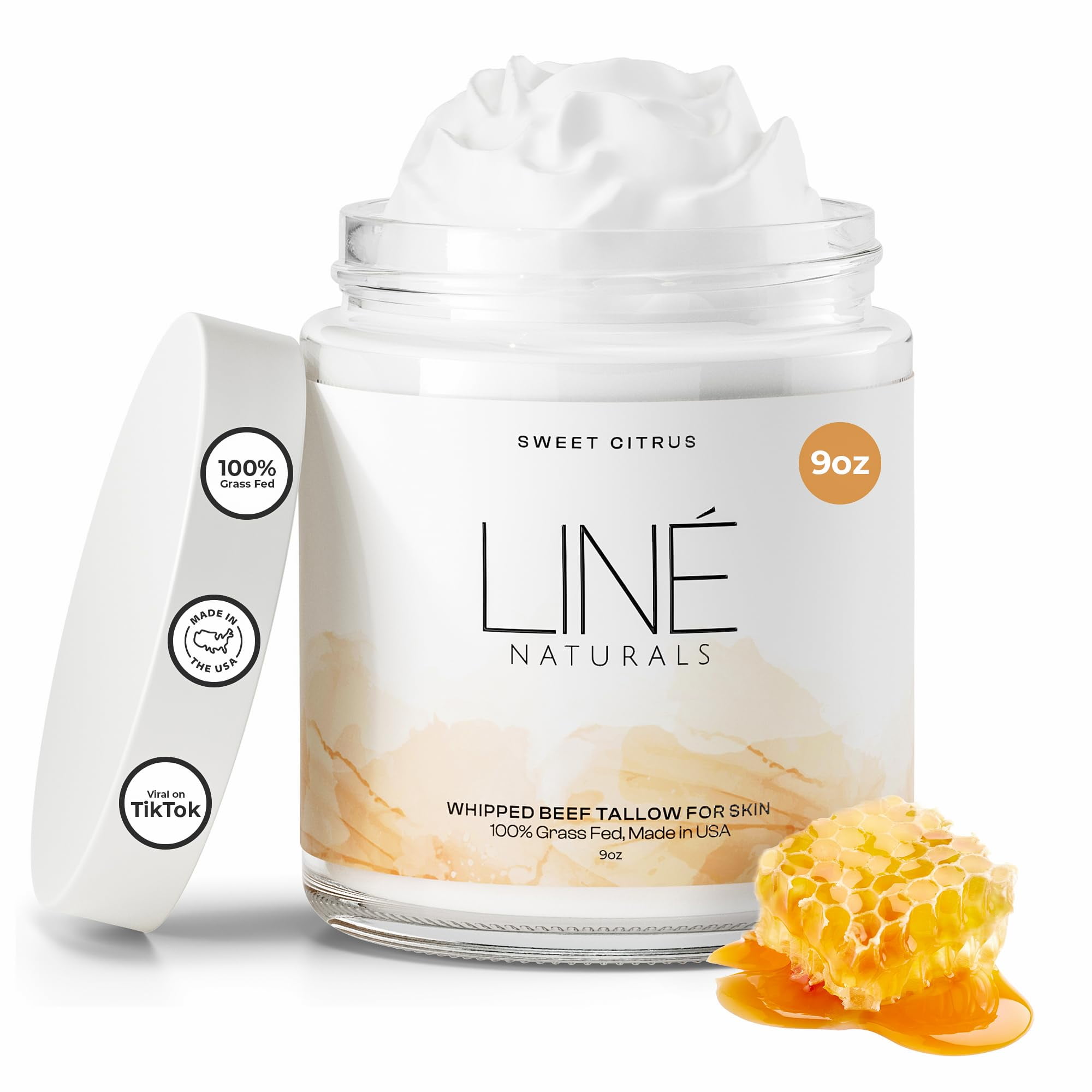 Liné Naturals Whipped Beef SAF21 Tallow for Skin - Pure, Grass Fed ...
