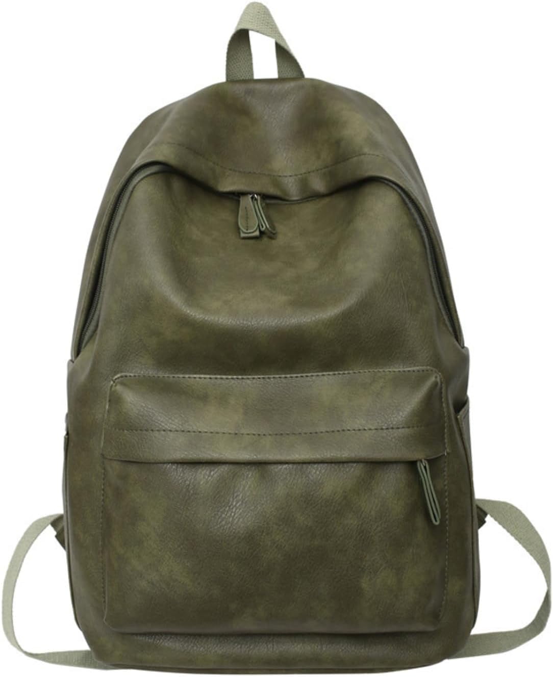 LinYooLi Aesthetic PU Leather Backpack Large Y2k Cool College Backpack ...