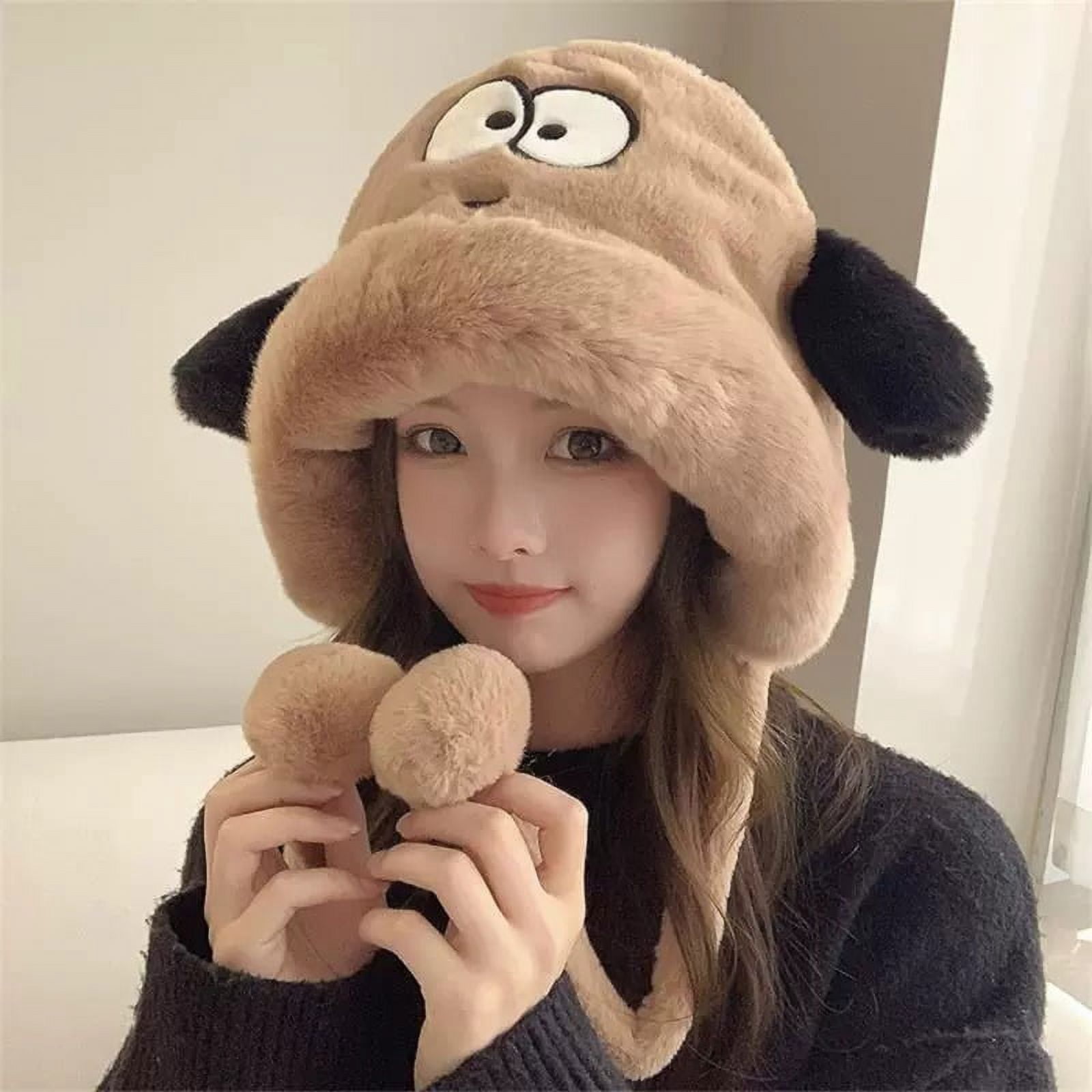 LinYooLi Autumn And Winter Cute Teddy Bear Jumpsuit Hat For Warmth And ...