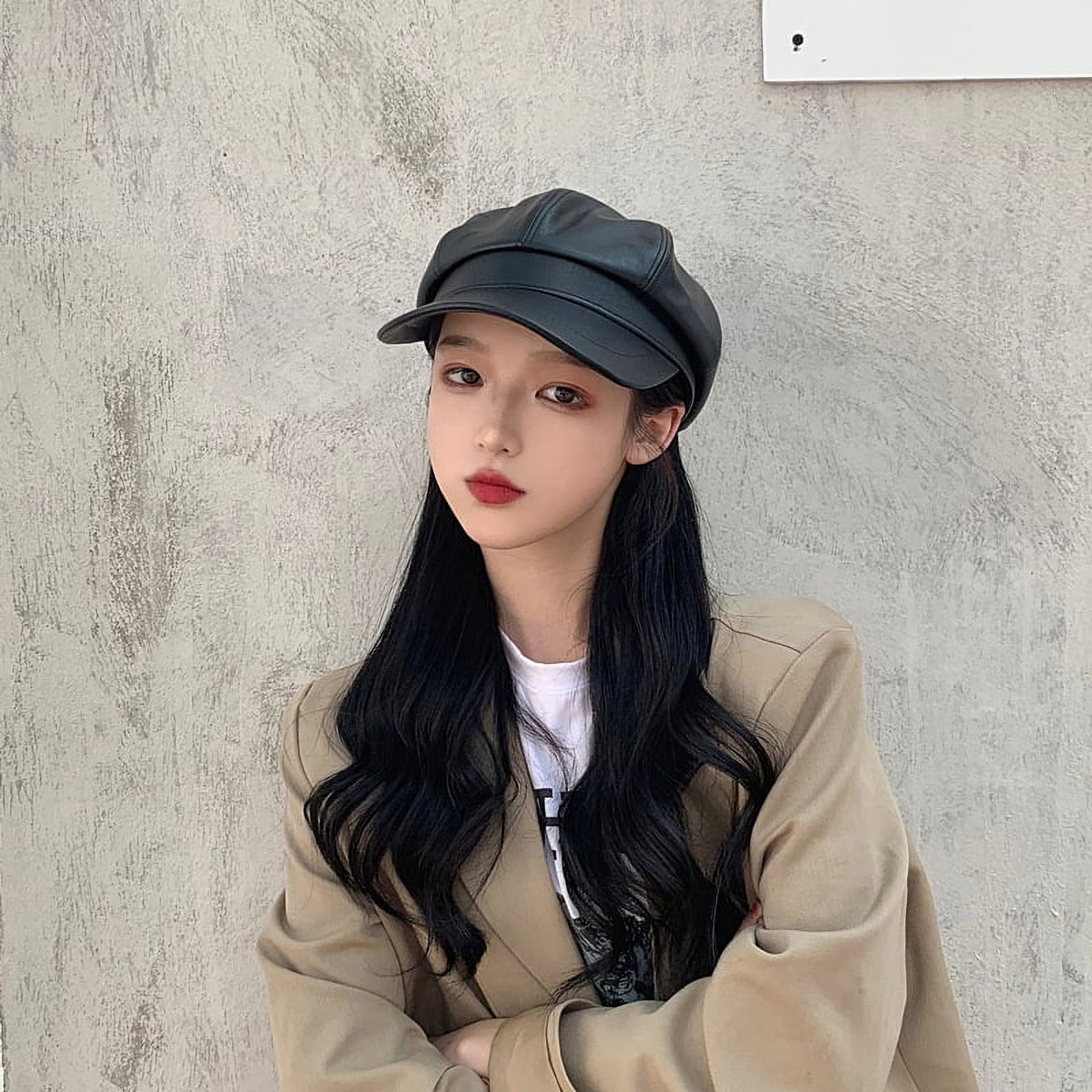 LinYooLi Autumn And Winter Rabbit Hair Reverse Wearing Forward Hat For ...