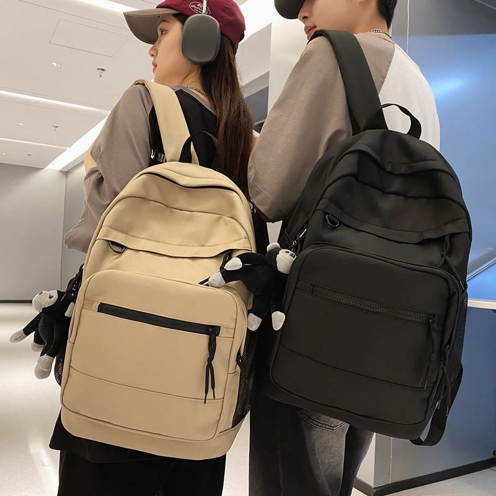 LinYooLi Backpack For Women, Minimalist High School Student Backpack ...