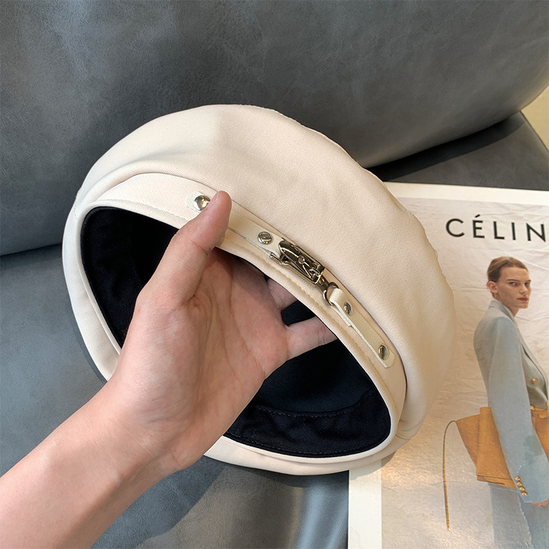 LinYooLi Breda Hat Women's Summer Black Design Ace Of Radie British Big ...