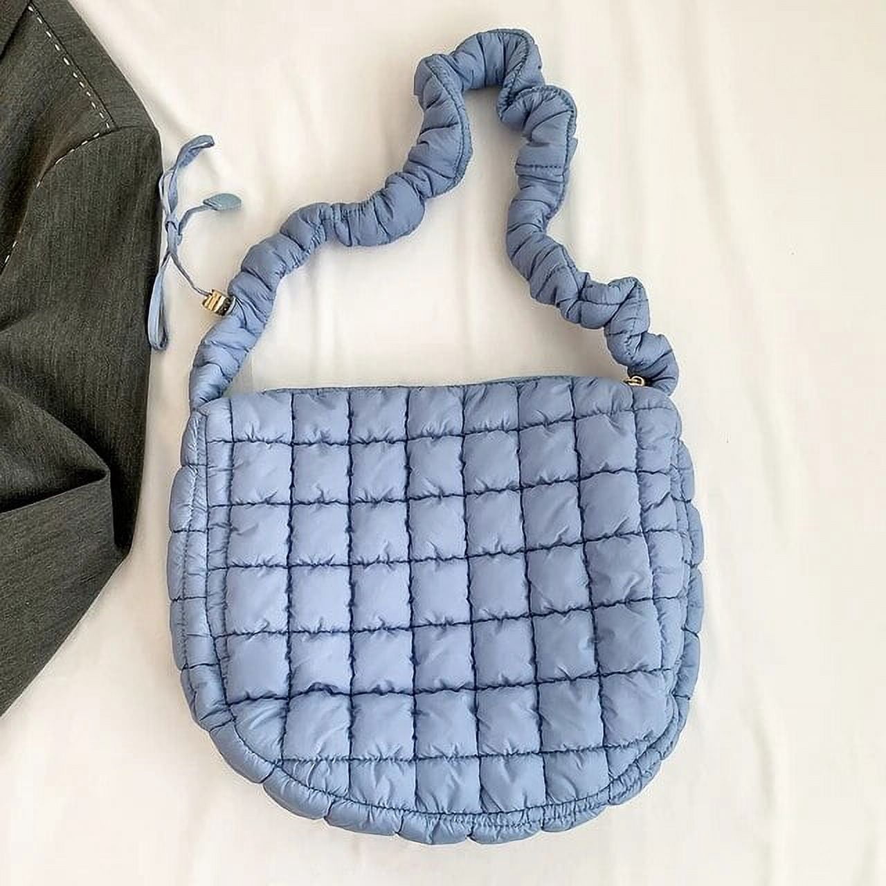 LinYooLi Bubble Hobo Bags Soft Cloth Fabric Cute Handbag Puffer ...
