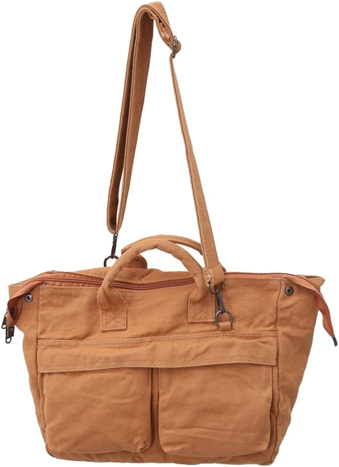 LinYooLi Canvas Tote Bag Multiple Pockets Hobo Bags Women Shoulder Bag ...