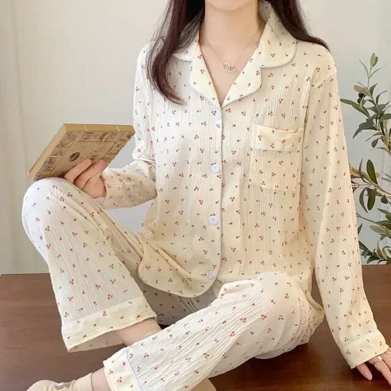 Linyooli Clothes Plus Pajamas Cartoon Female Lounge Sleepwear Dormir