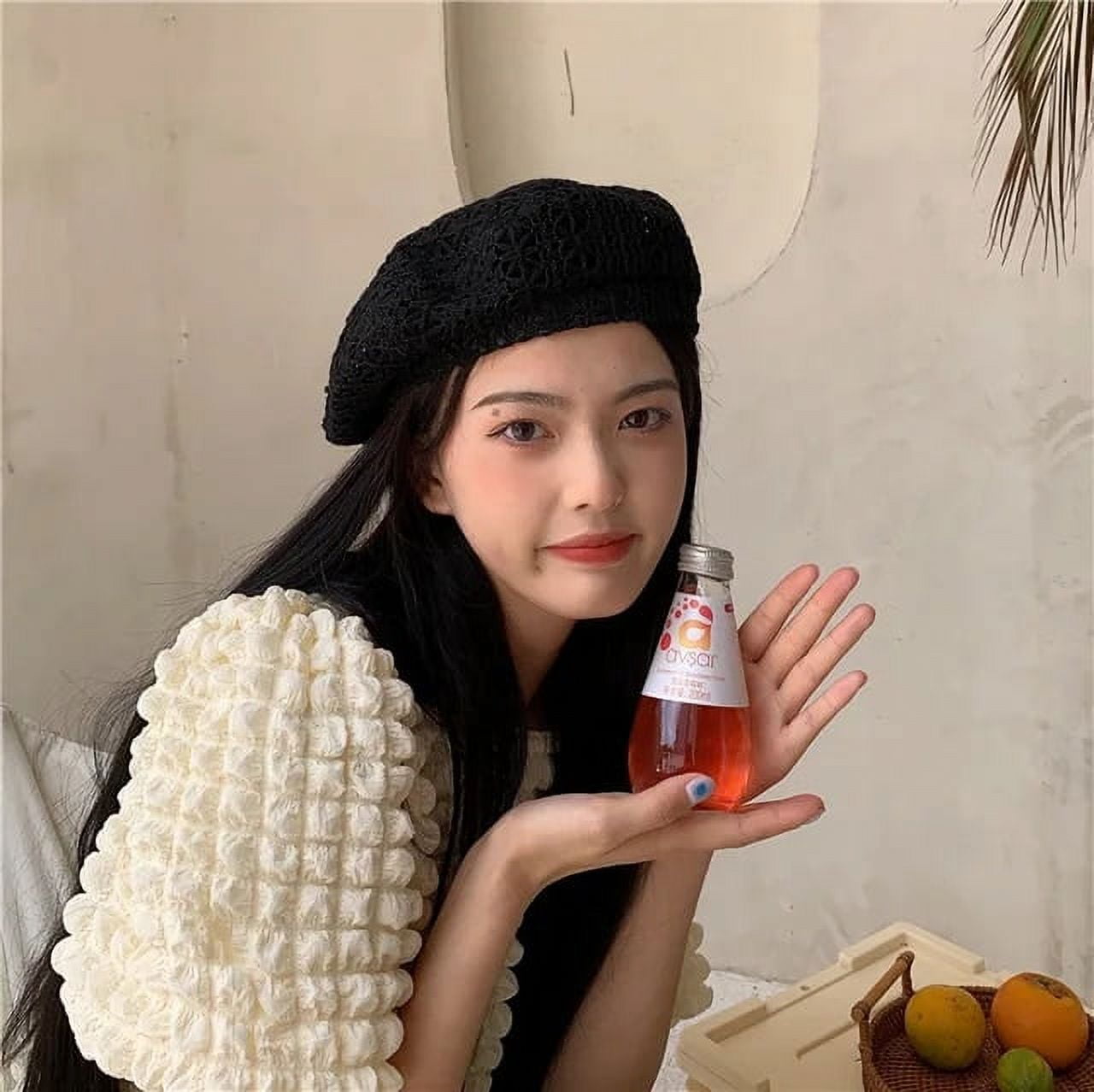 LinYooLi Cotton Women Berets Vintage French Lace Top Military Cap Painter Hat Spring Autumn ...